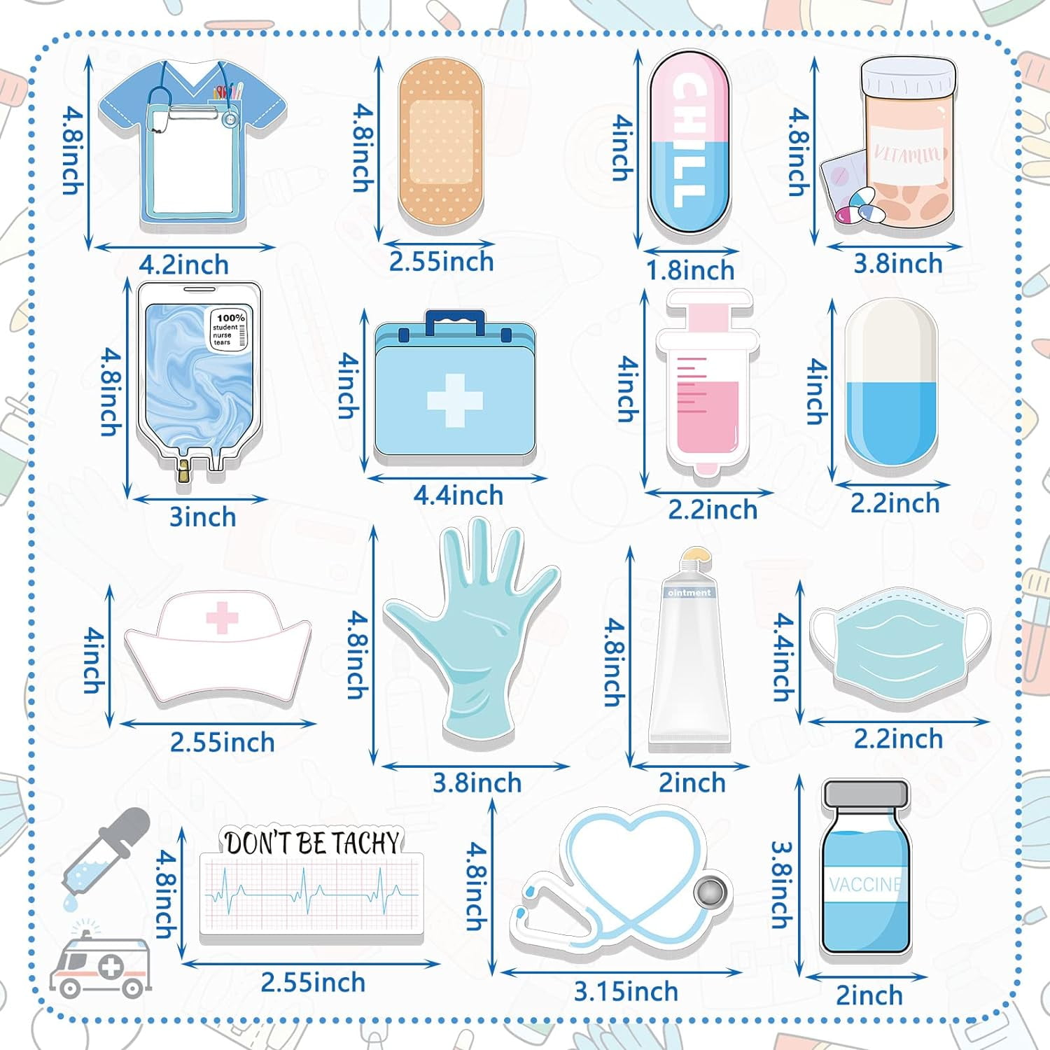 TRAHOO-Mini Funny Nurse Sticky Notes CNA Gifts Nursing Essentials ...