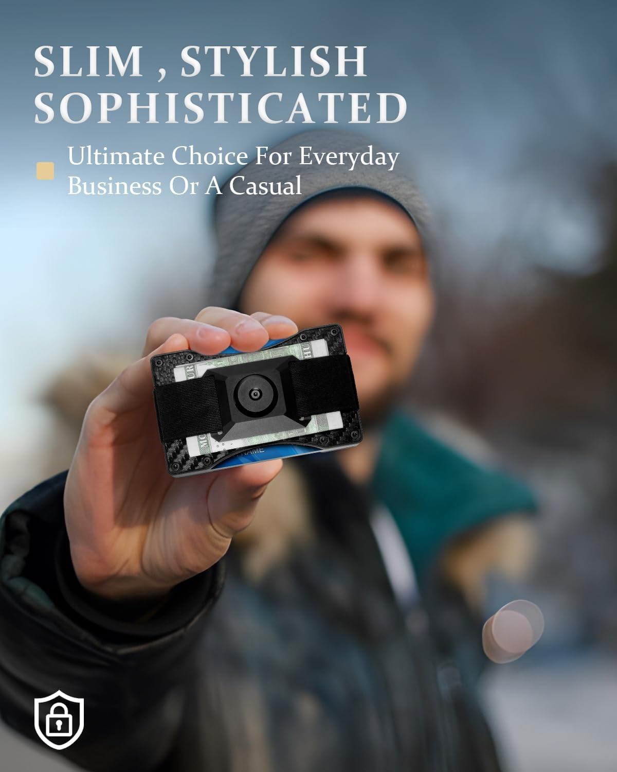 TRAHOO-Minimalist Metal Wallet for Men, Slim Tactical Wallet, Rigid ...