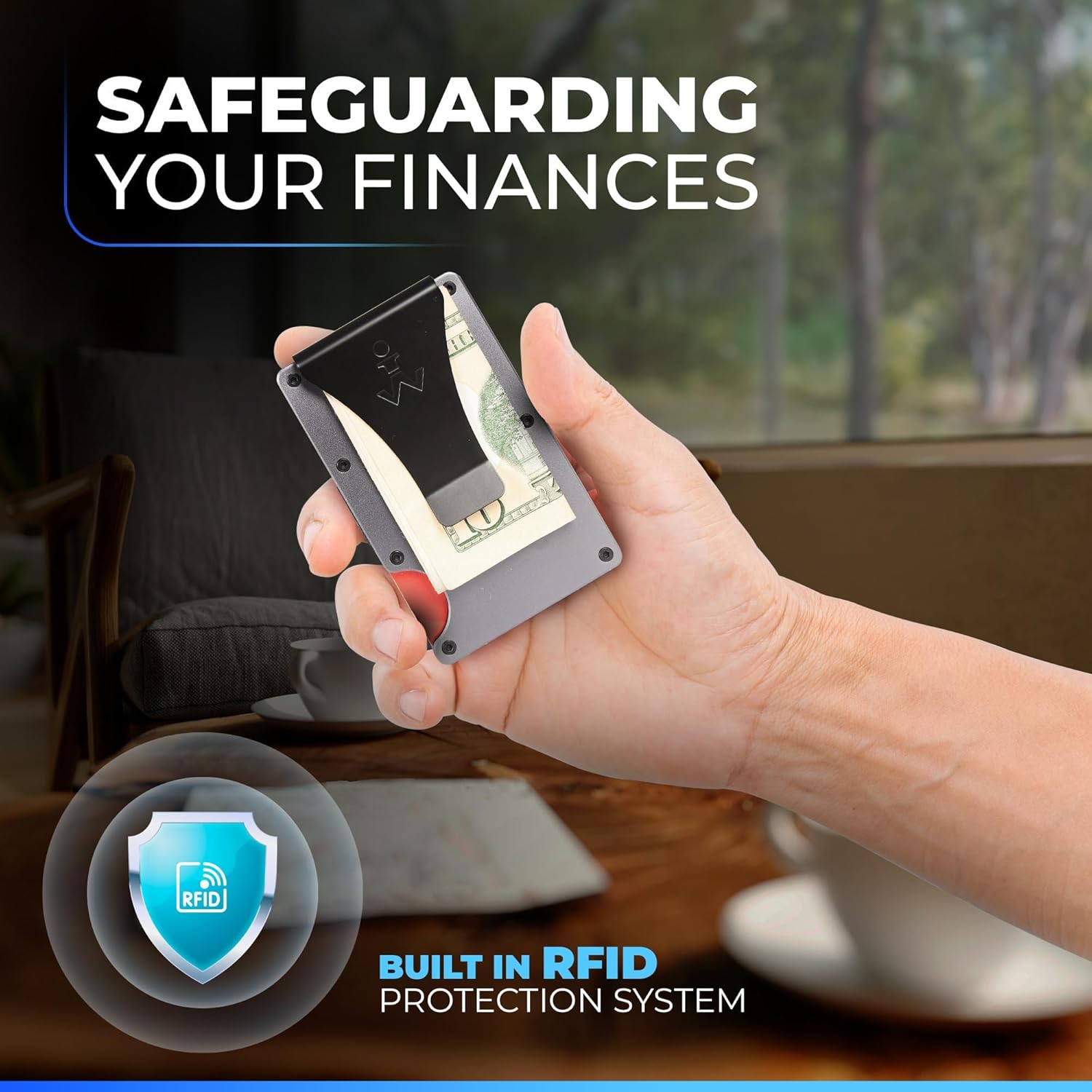 TRAHOO-Minimalist Slim Wallet for Men - Carbon Fiber Wallets For Men ...