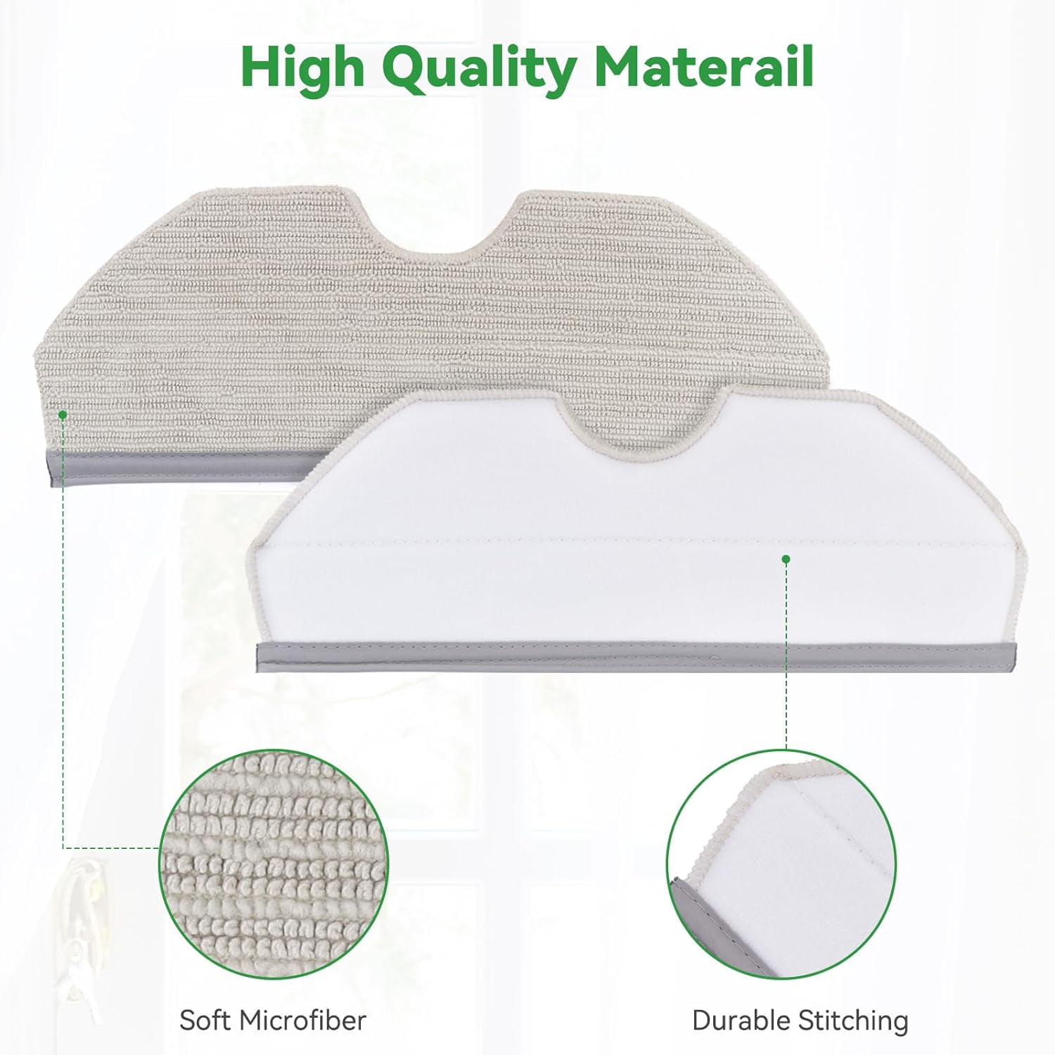 TRAHOO-Mop Pads for Narwal Freo X Plus Robot Vacuum Cleaner - 6Pack Washable and Reusable ...