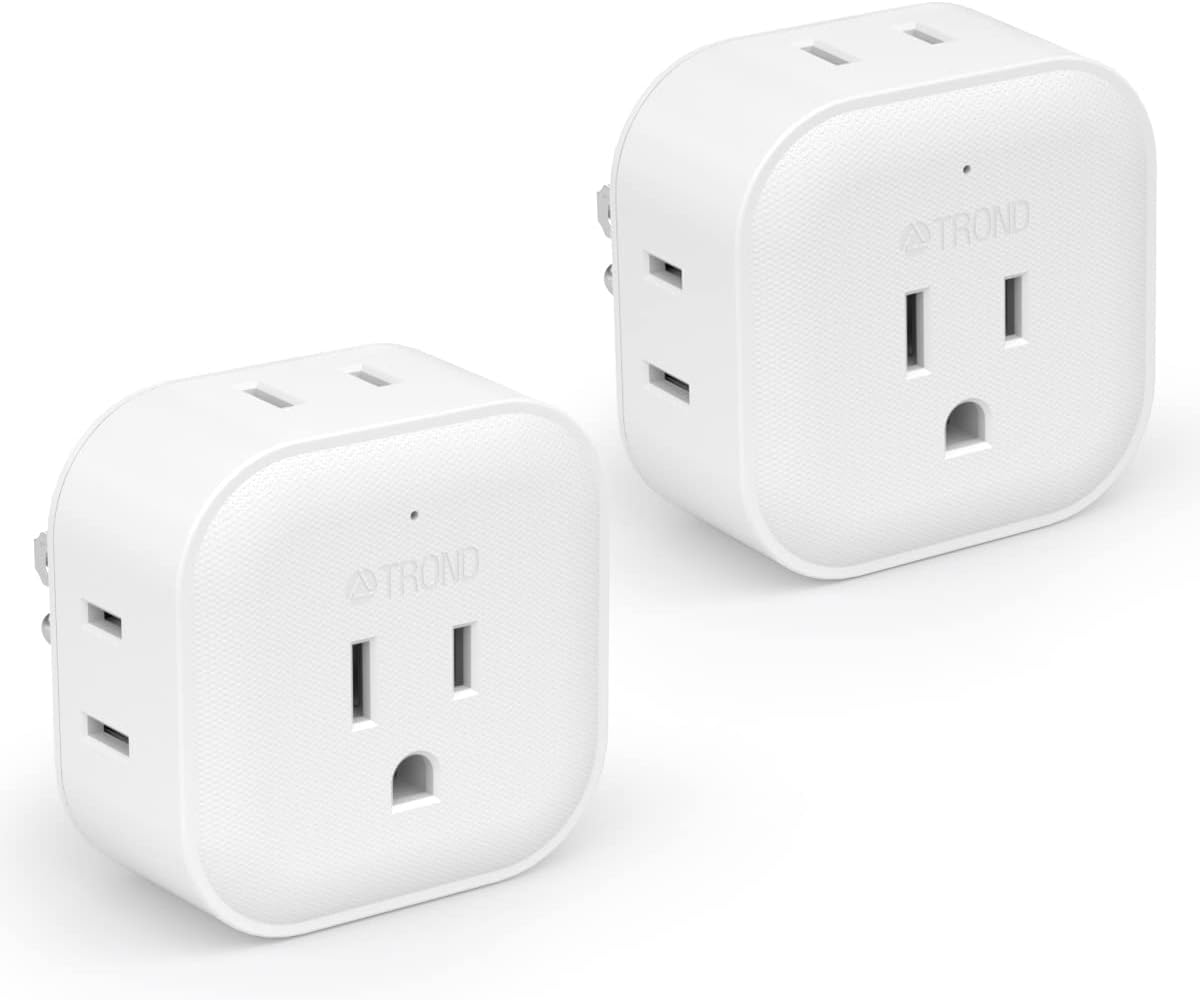 TRAHOO-Multi Plug Outlet Extender 2 Pack - Multiple Plug Outlet Adapter ...