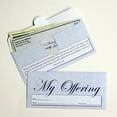 TRAHOO-My Offering - Church Tithe/Donation Envelopes – Blue, Simple ...