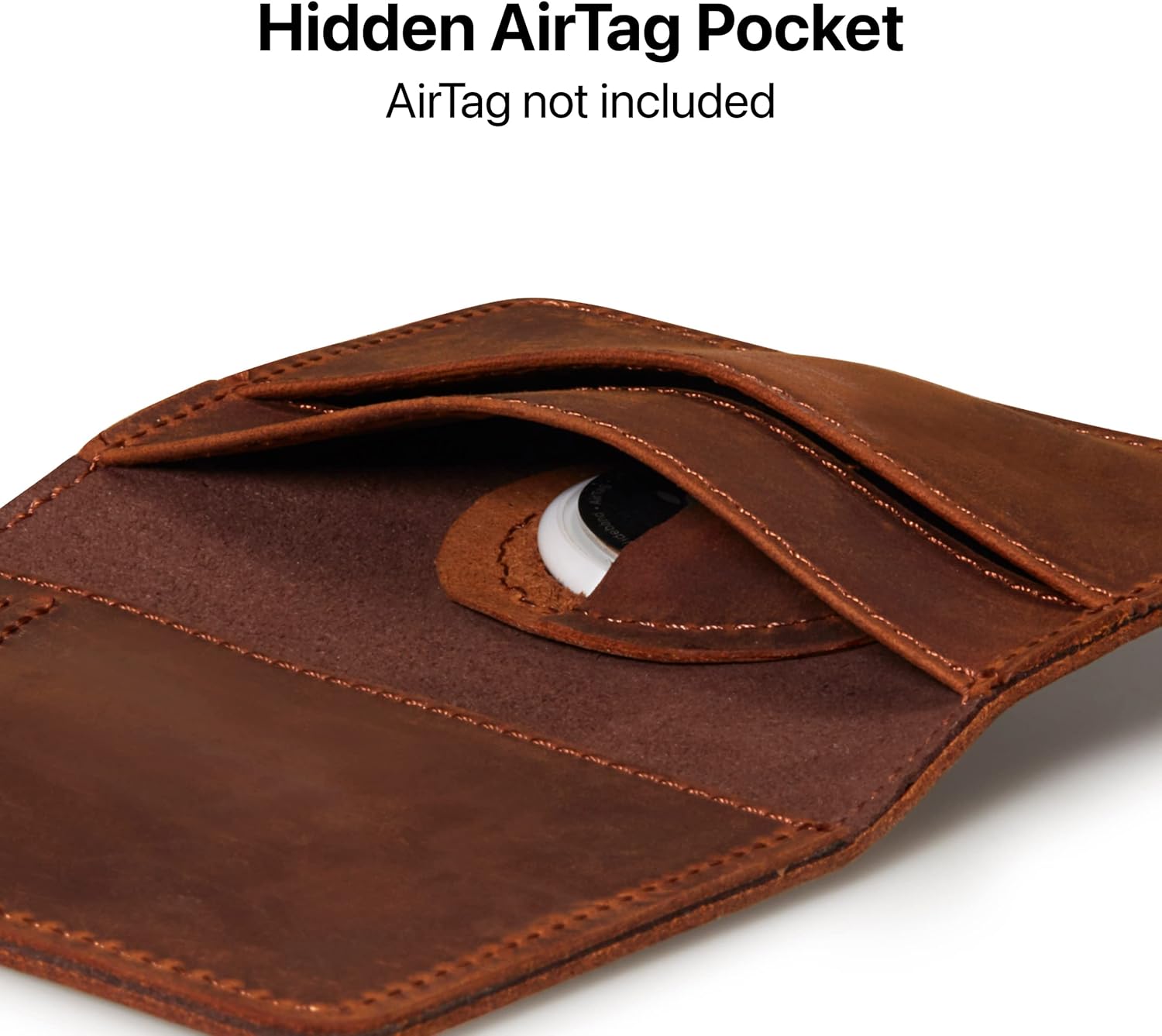 TRAHOO-NEW AirTag Wallet with RFID Blocking Technology Protection ...