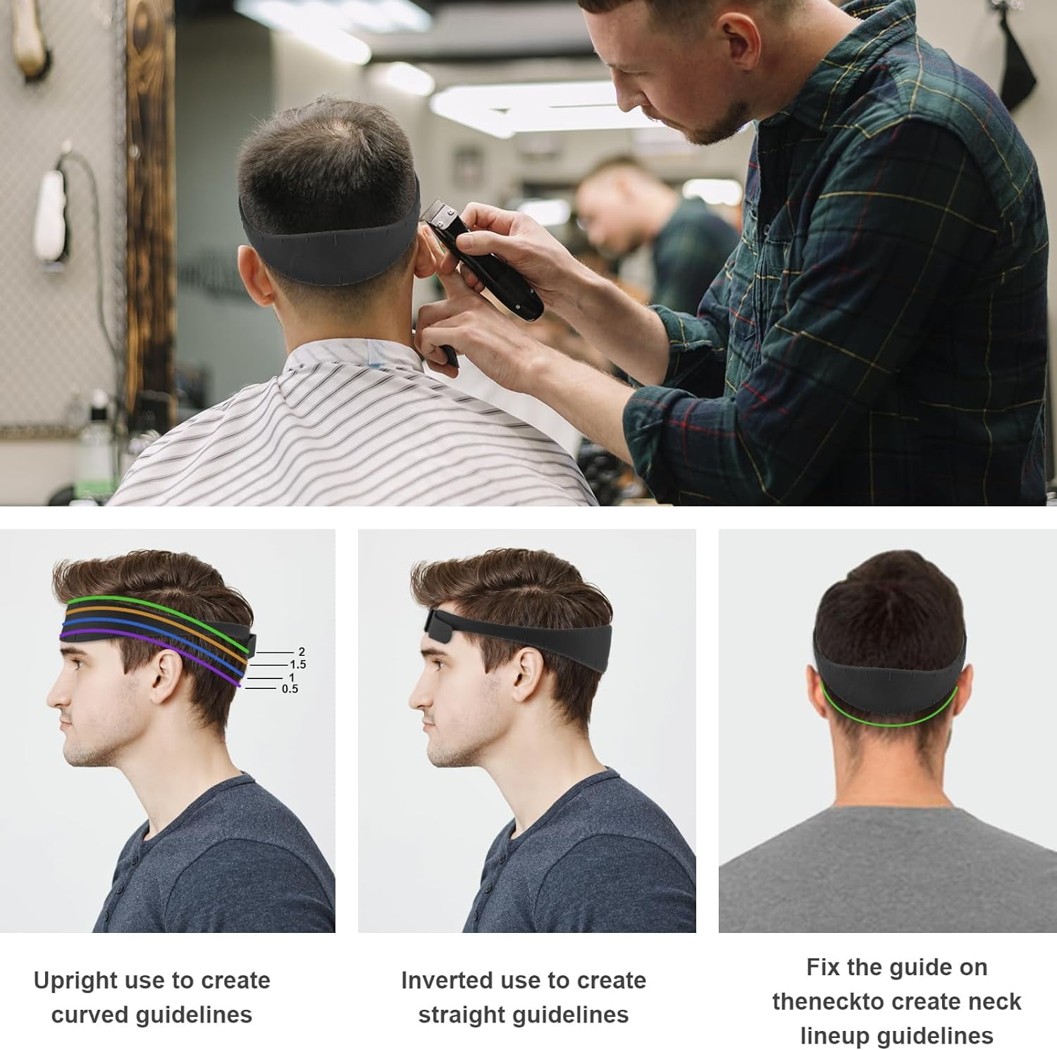 TRAHOO-Neckline Shaving Template and Hair Trimming Guide (Black ...