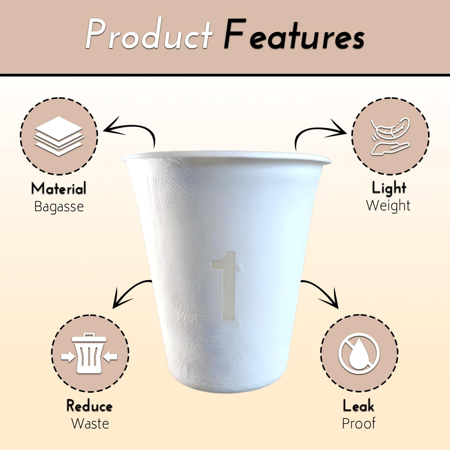 TRAHOO-Numbered Party Cups - Lightweight Paper Cups for Parties - Non ...