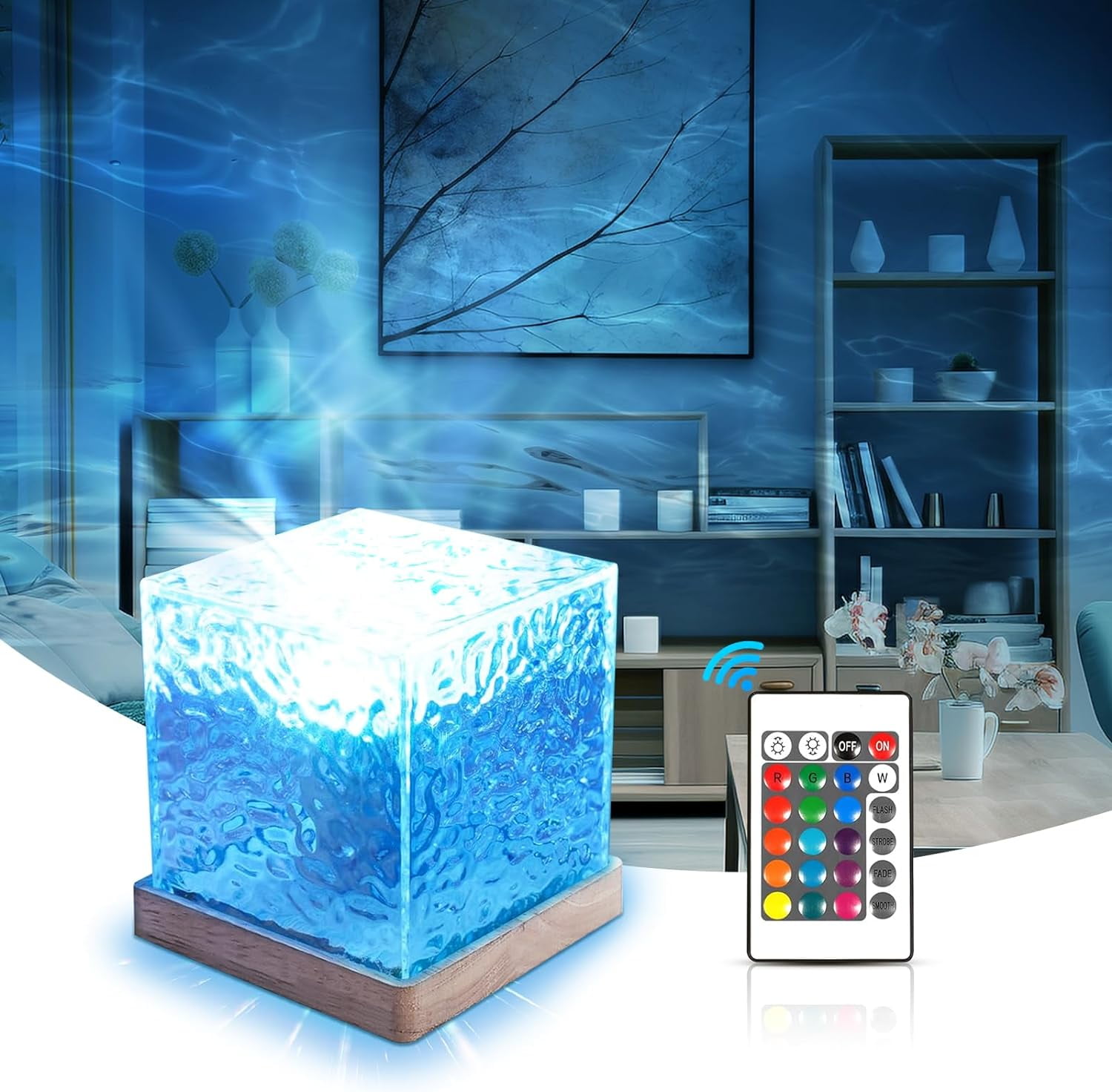 TRAHOO-Ocean Wave Projector Light, Northern Lights Lamp with 16 RGB ...