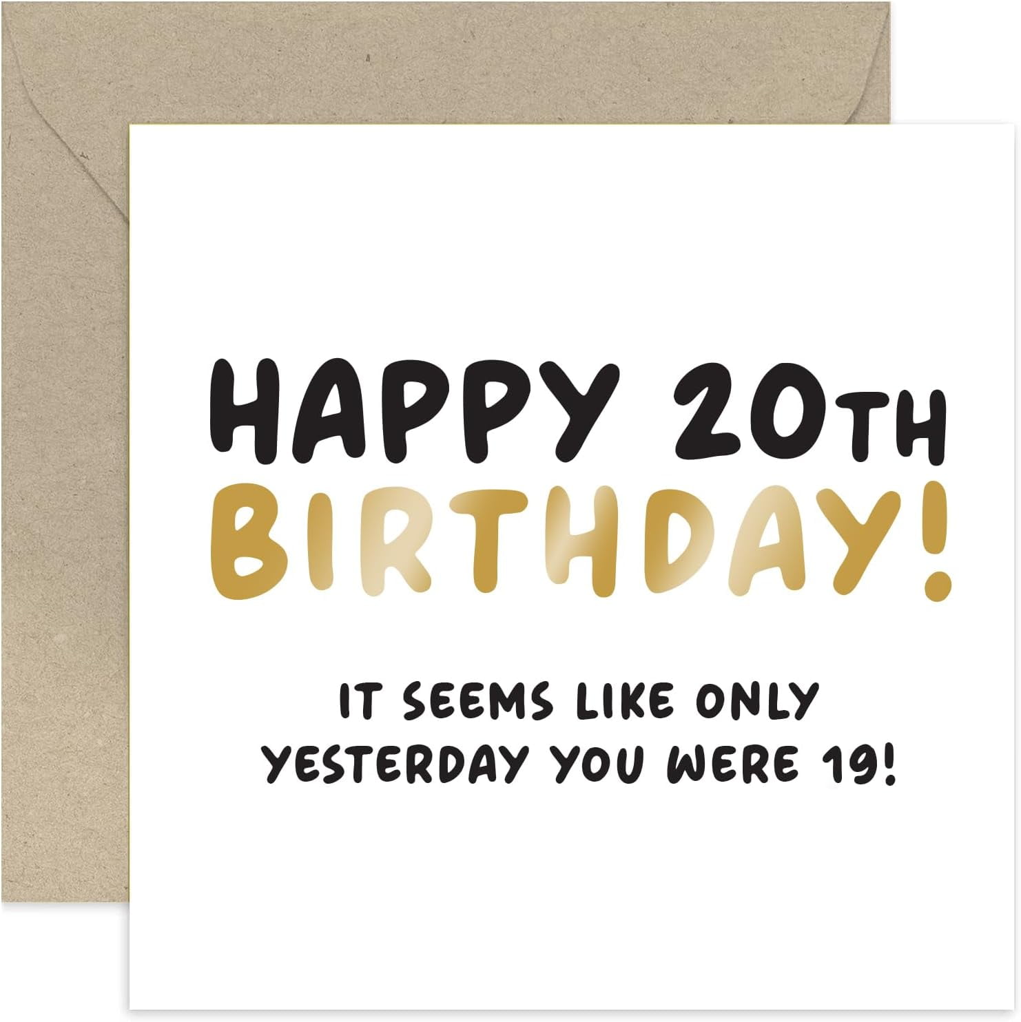 TRAHOO-Old English Co. Funny 20th Birthday Card for Son or Daughter ...