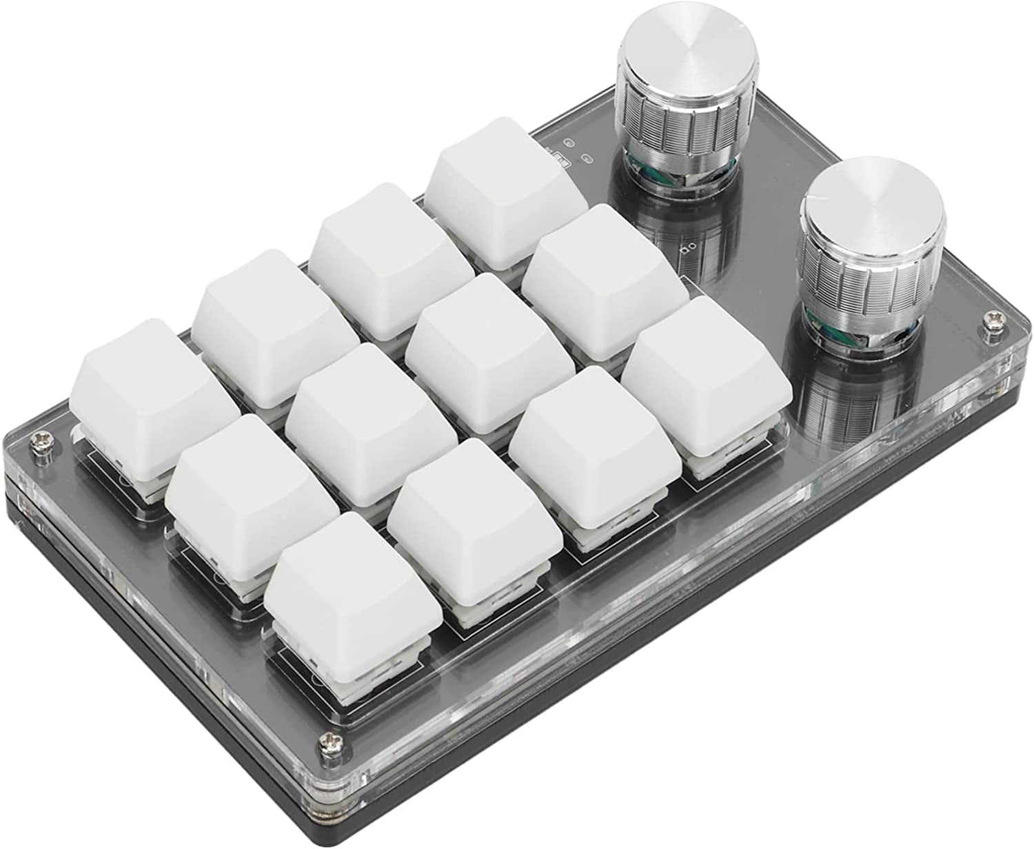 TRAHOO-One Handed Programmable Mechanical Keyboard, 12 Key Programmable ...