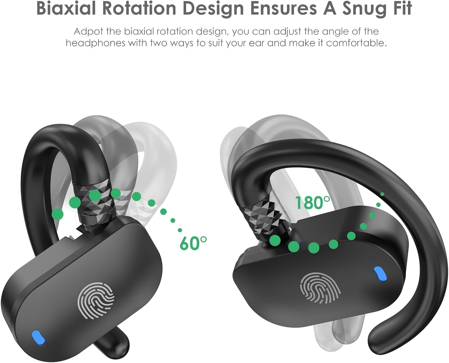 TRAHOO-Open Ear Headphones - Wireless 5.4 True Open Ear Earbuds with ...