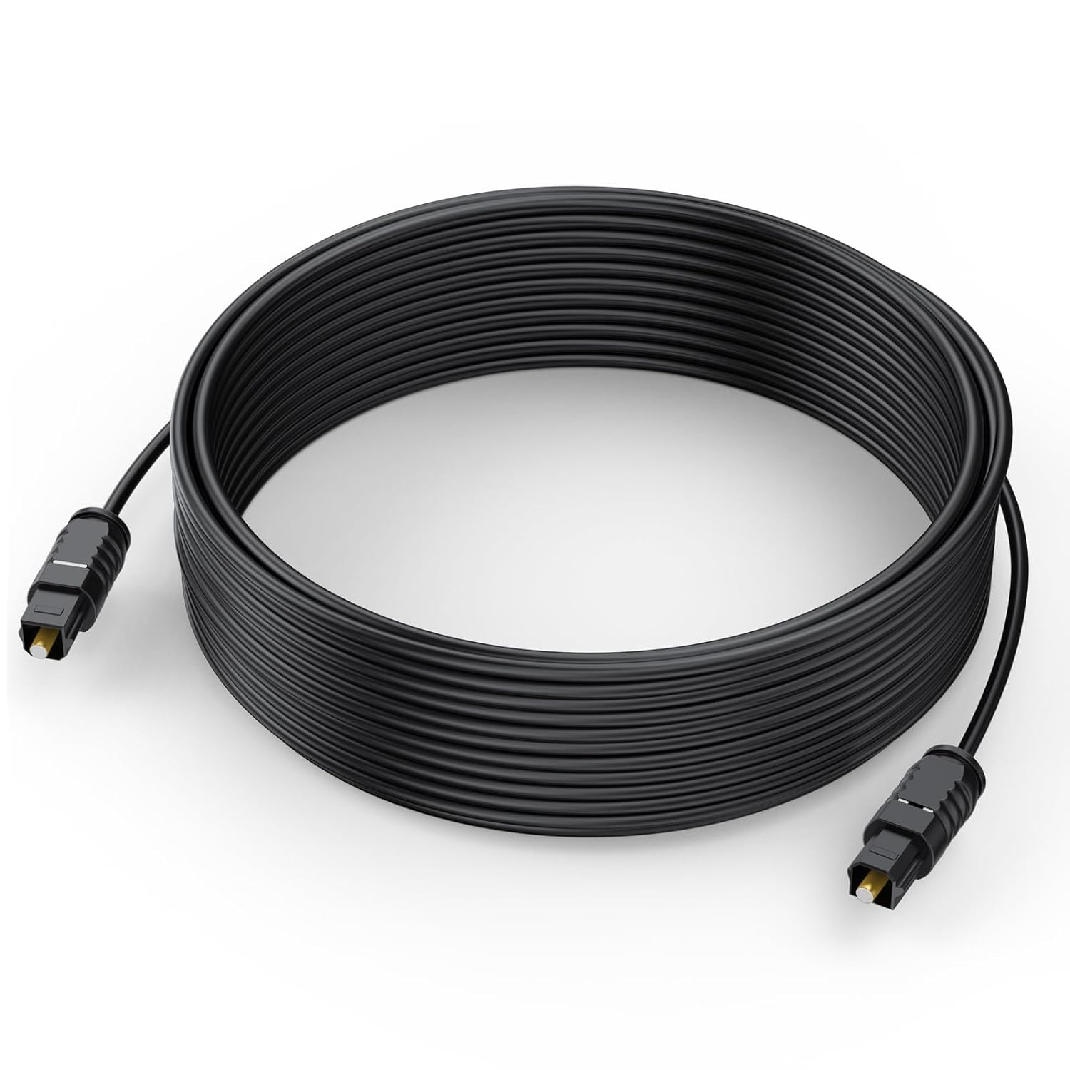 TRAHOO-Optical Audio Cable 25 feet, Digital Audio Optical Cable Ultra ...