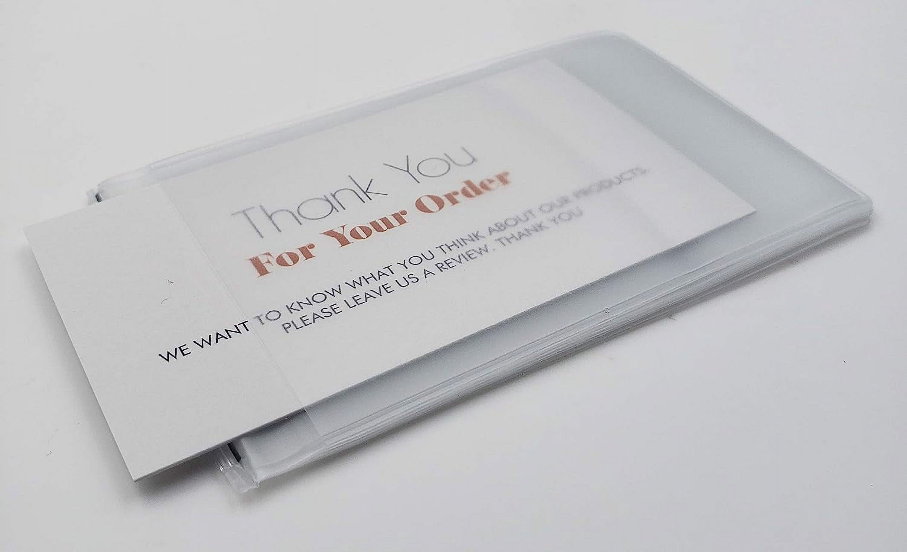 TRAHOO-Pack of 2 Wallet Inserts Clear Plastic Vinyl Picture and Card ...