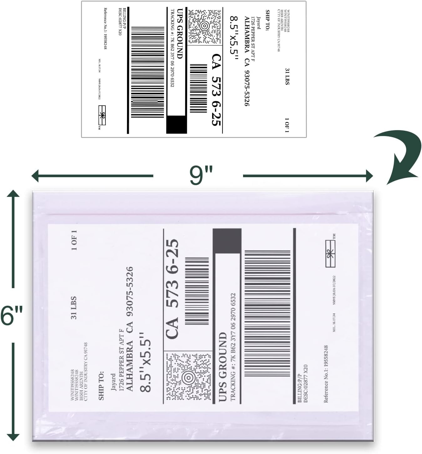 TRAHOO-Packing List Pouches, Shipping Label Envelopes Clear Adhesive ...