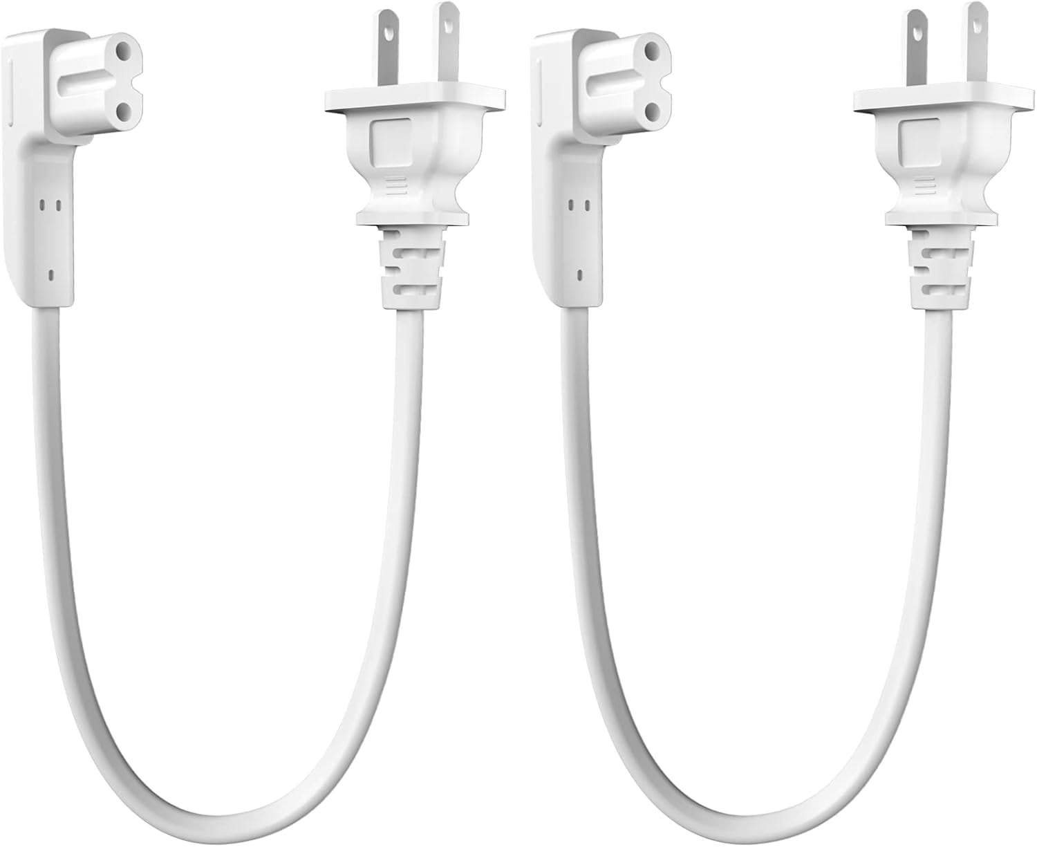 TRAHOO-Pair of 1.15Ft Short Power Cord for Sonos One/One SL/Play 1 ...
