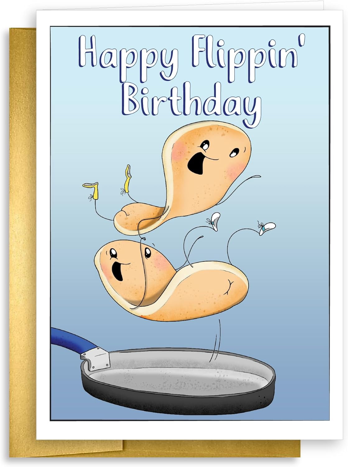 TRAHOO-Pancake Birthday Card, Food Pun Birthday Card, Funny Birthday ...