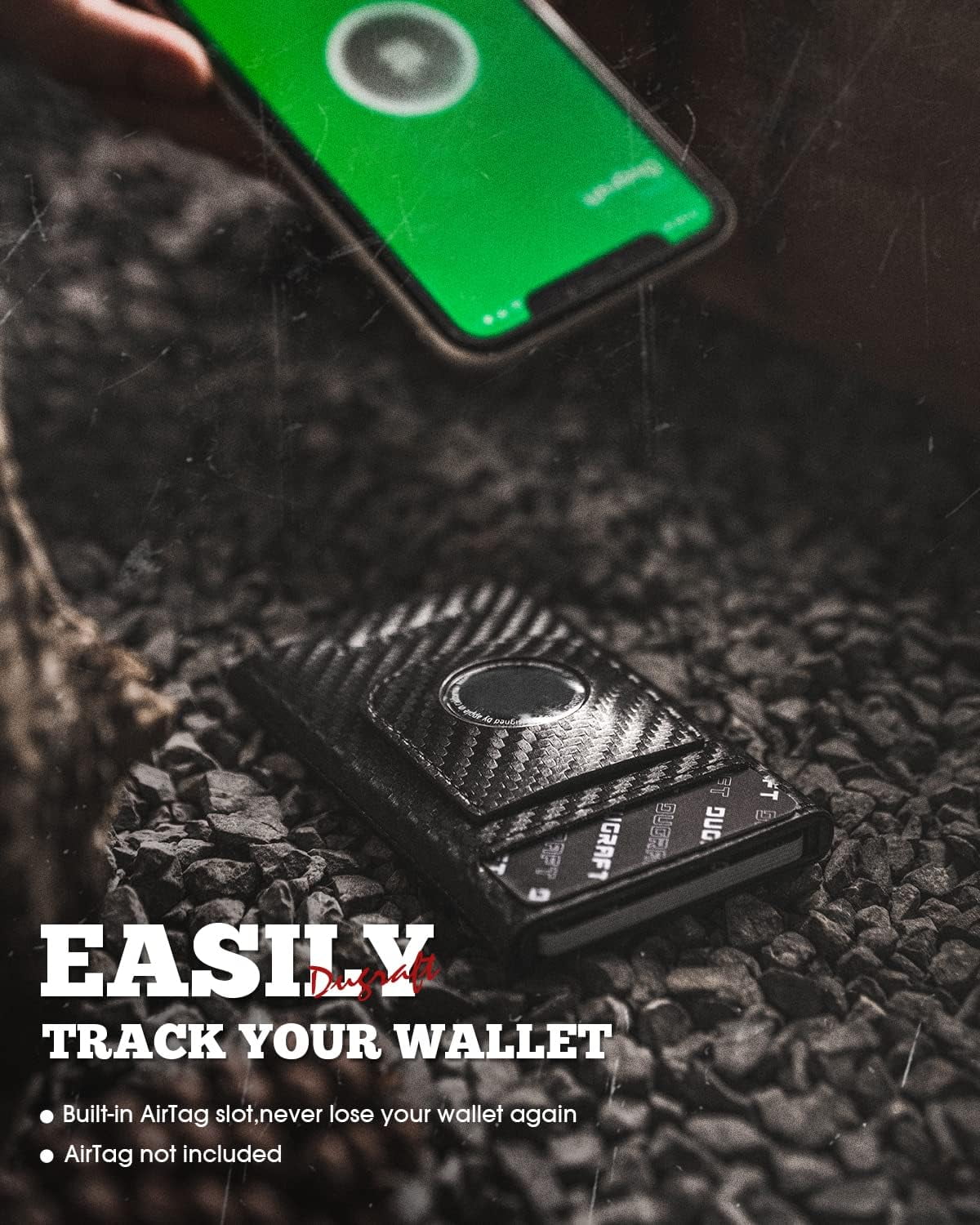 TRAHOO-Pop Up Wallet with AirTag Holder, RFID Blocking Air Tag Wallet ...