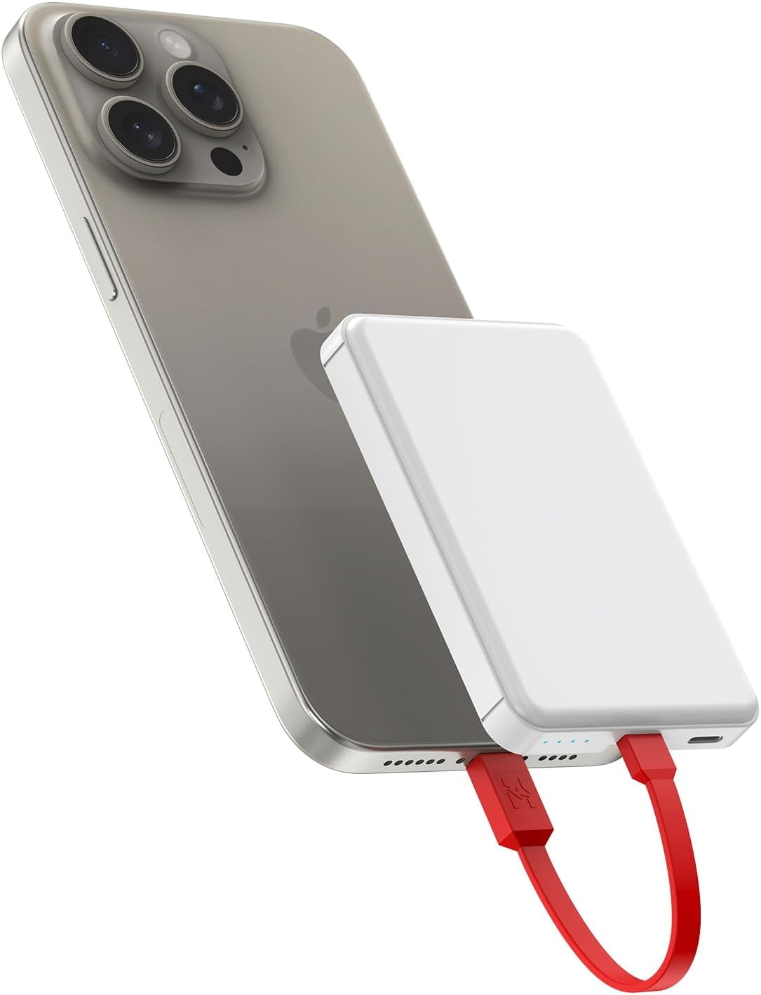 TRAHOO-Portable Charger, 2-Pack 5000mAh Power Bank Built-in Cable with ...