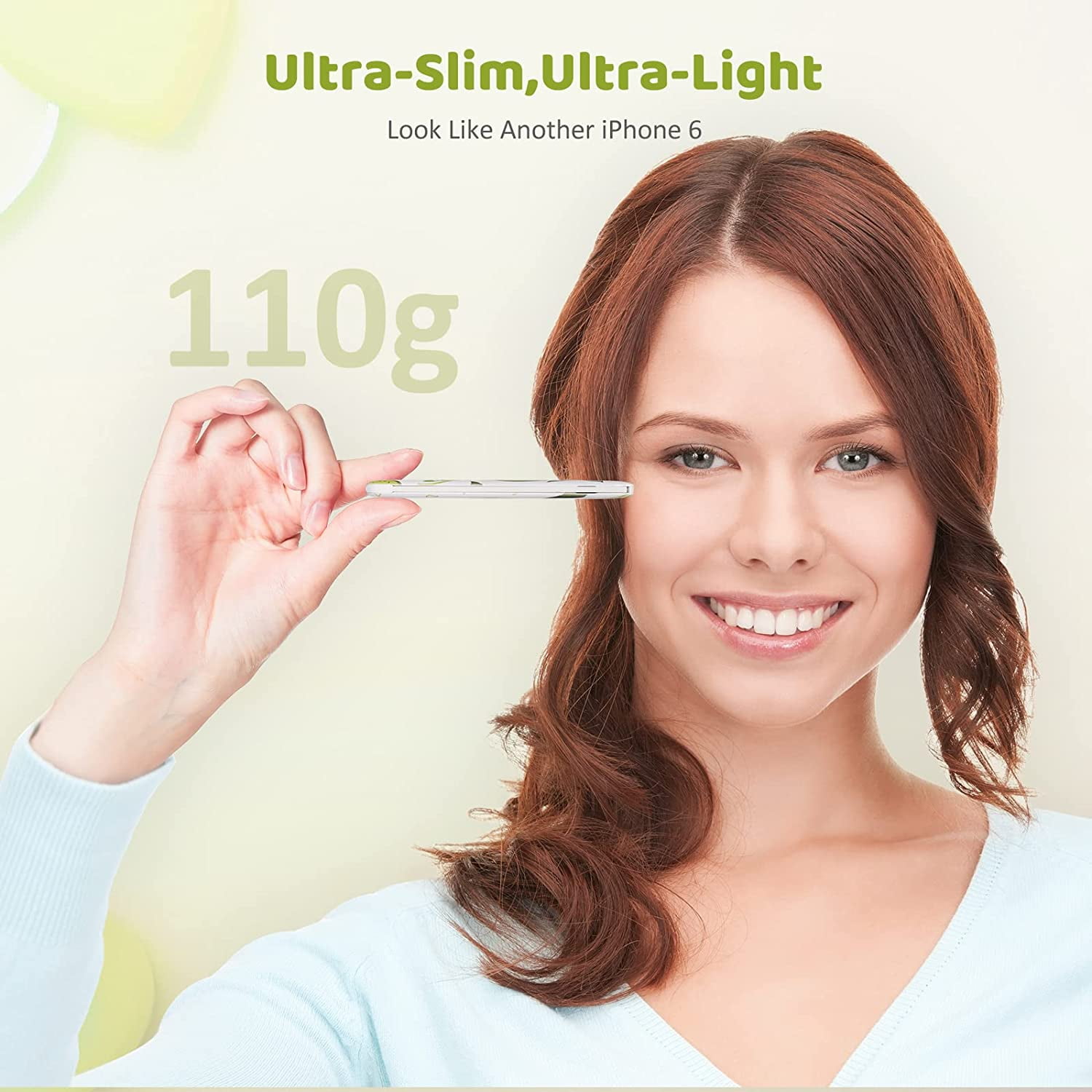 TRAHOO-Portable Charger 6000mAh Cute Ultra Slim USB C Power Bank for ...