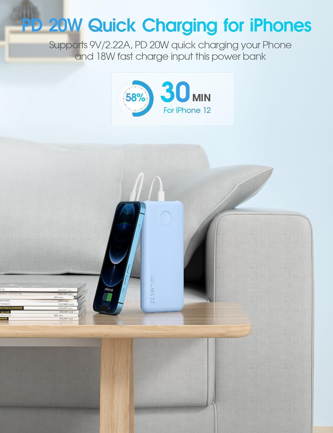 TRAHOO-Portable-Charger Power-Bank Cell Battery Fast-Charging - 12 ...