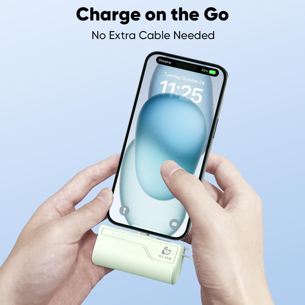 TRAHOO-Portable Charger USB C Power Bank 5000mAh, Small Battery Pack ...