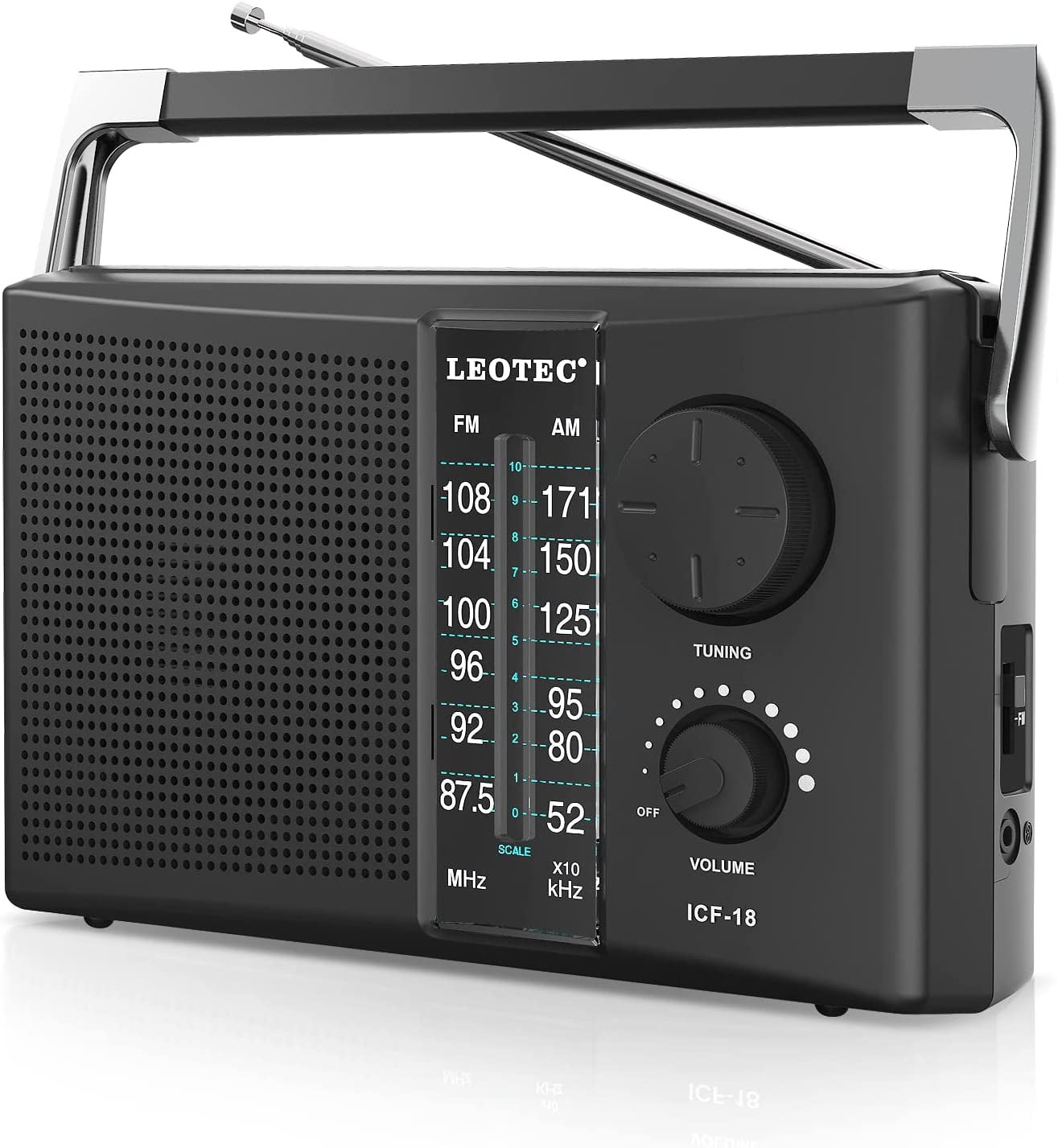 TRAHOO-Portable AM FM Radio with Best Reception,Battery Operated or AC ...