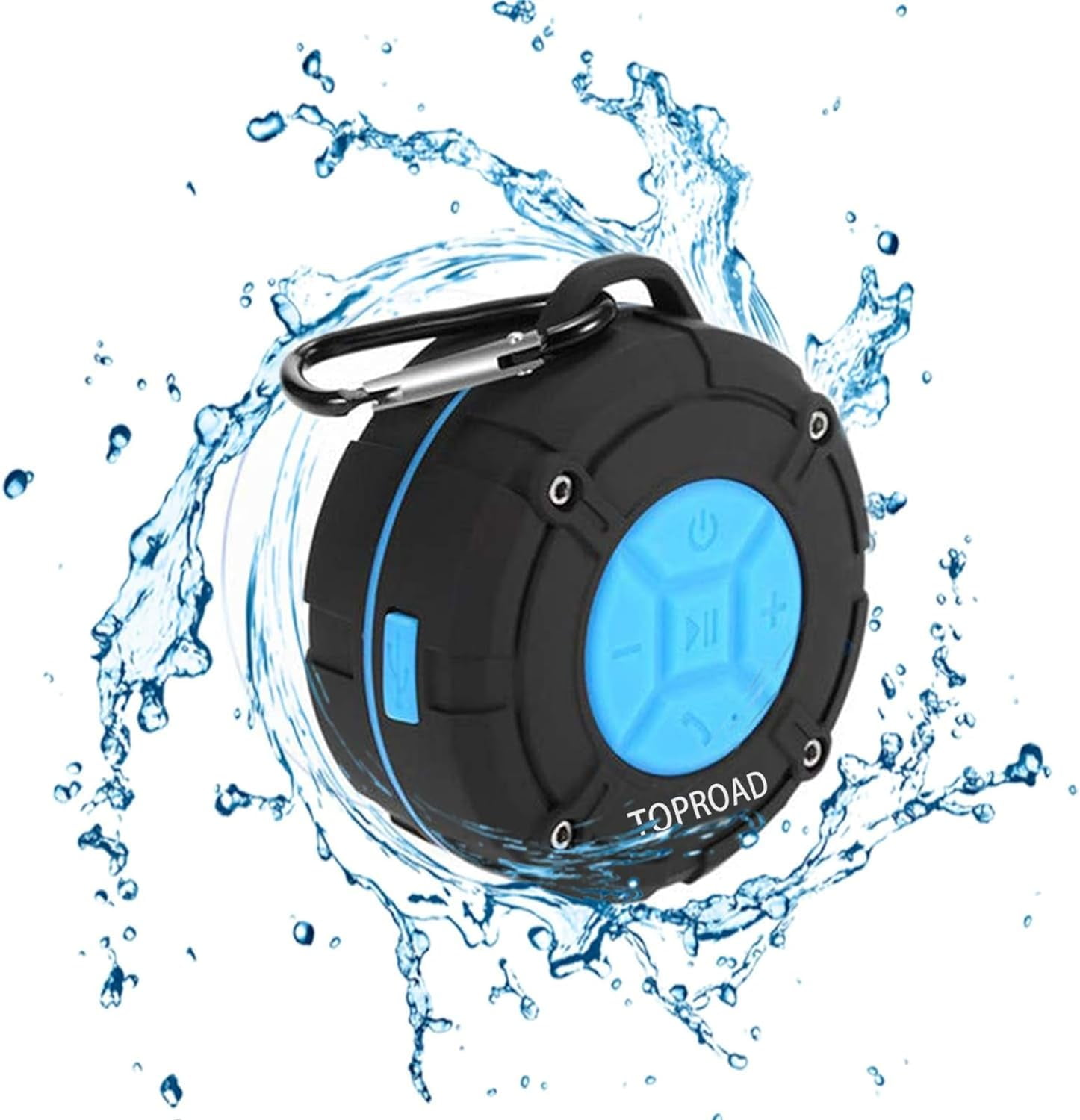 TRAHOO-Portable Shower Speaker, IPX7 Waterproof Wireless Outdoor ...