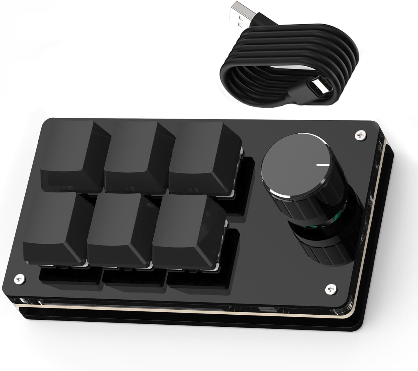 TRAHOO-Programmable Macro Keyboard,6 Key Macro Mechanical Gaming Macro ...