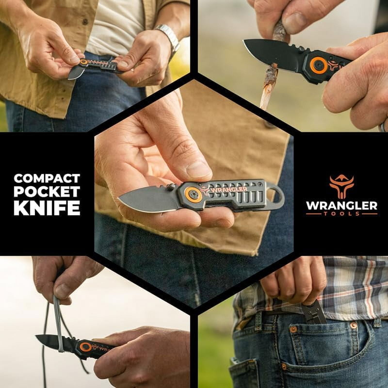 TRAHOO-- Quick Release Folding Utility Knife - 10 Blades With Blade ...