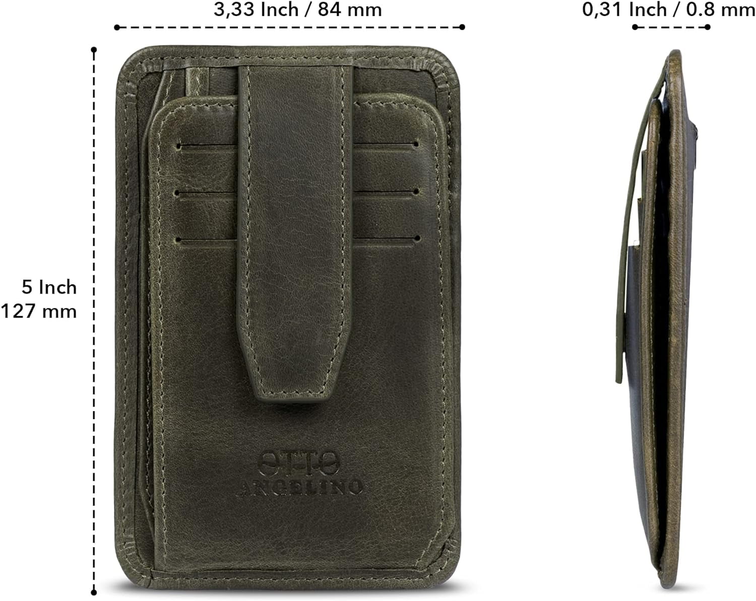 TRAHOO-RFID Blocking Minimalist Menu2019s Wallet - Slim, Italian ...