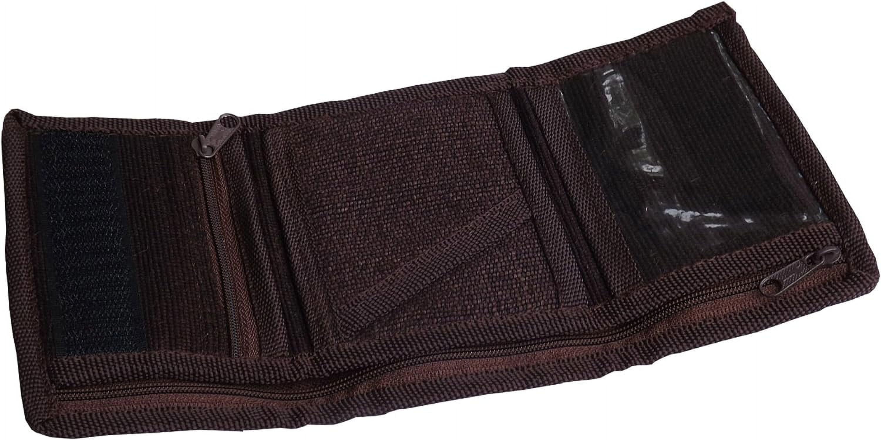 TRAHOO-RFID Shielded Natural Abaca Fiber Large Wallet - Walmart.com