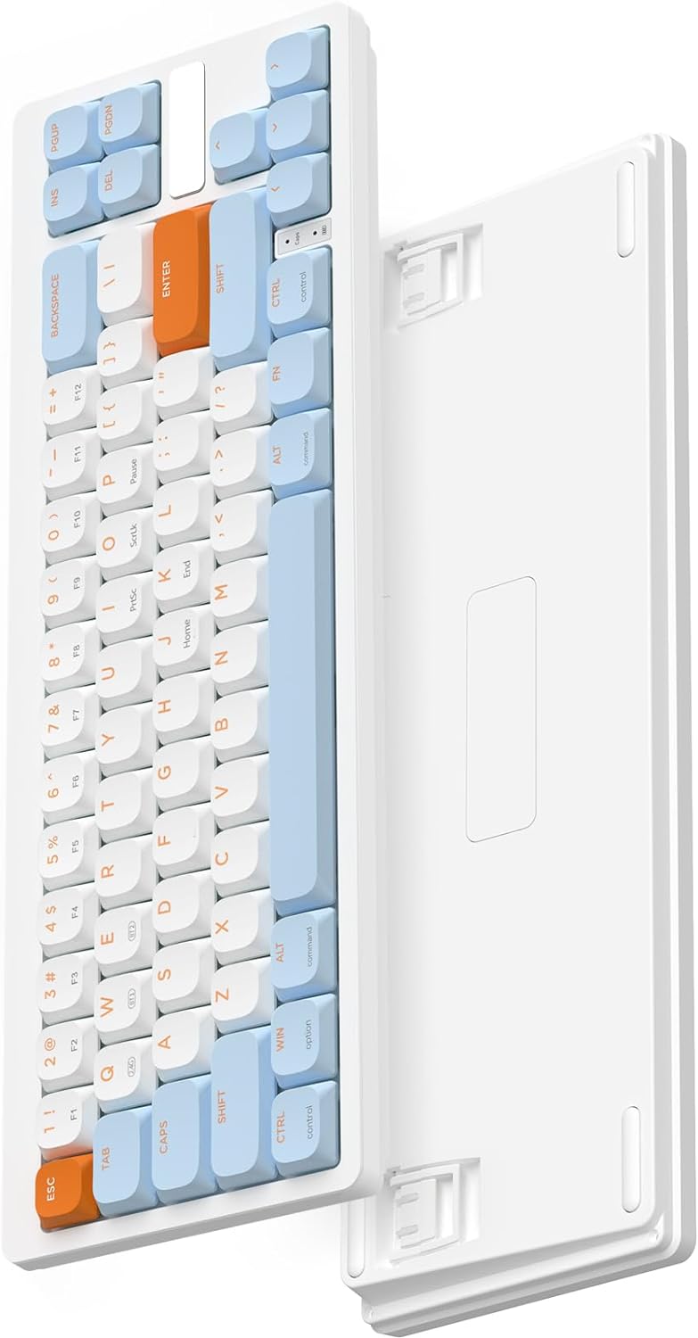 TRAHOO-RKL680 Ultra-Thin Wireless Mechanical Keyboard, 60% Percent ...