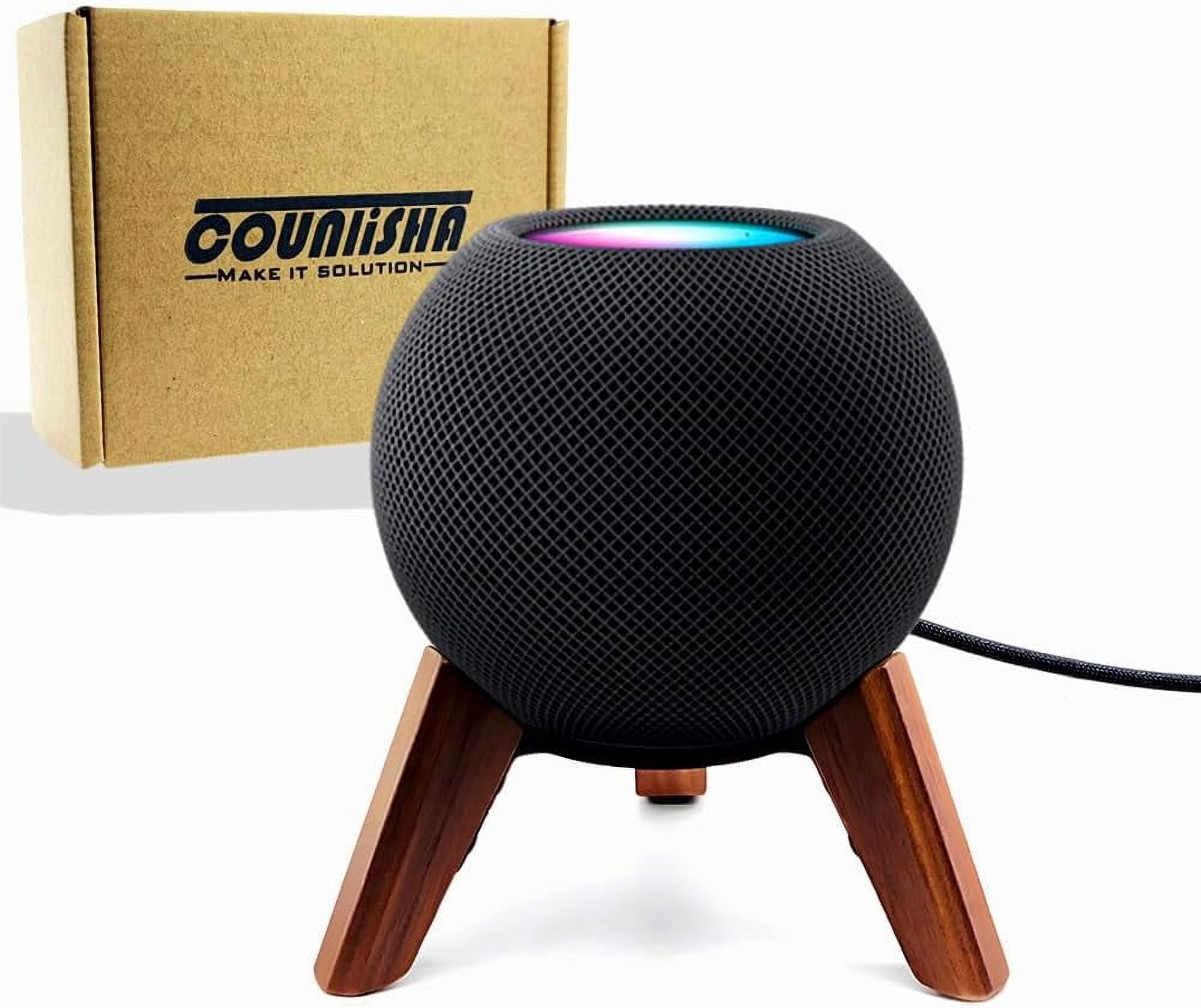 TRAHOO-Real Wood Stand for Homepod Mini,Wooden Tripod Mount with Metal ...