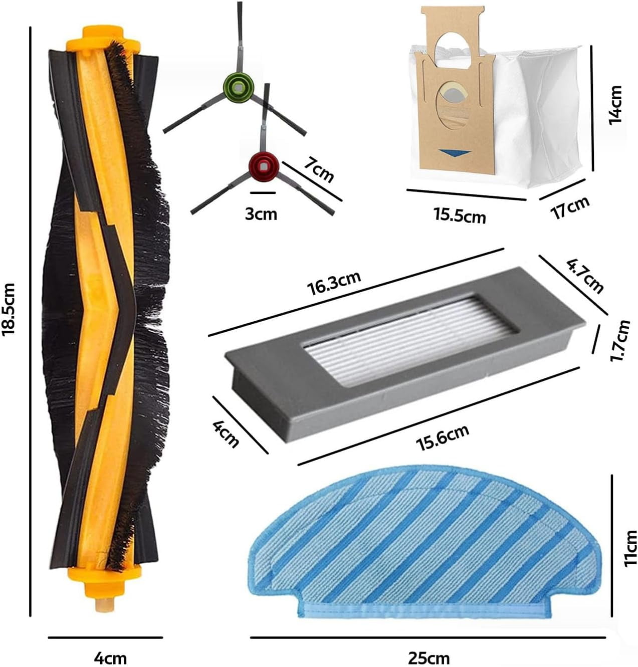 TRAHOO-Replacement Parts for Ecovacs Deebot OZMO 920/950/T5/T8/T8 AIVI ...