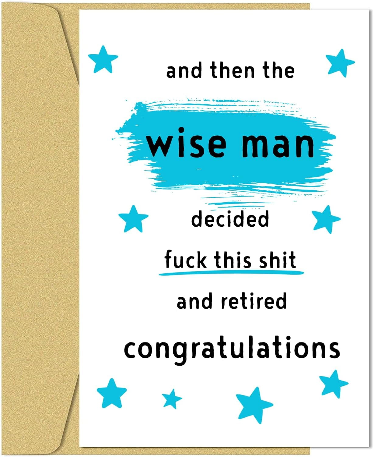 TRAHOO-Retirement Card for Men, Retiring Card Gift for Colleague, Funny Happy Retirement Card ...