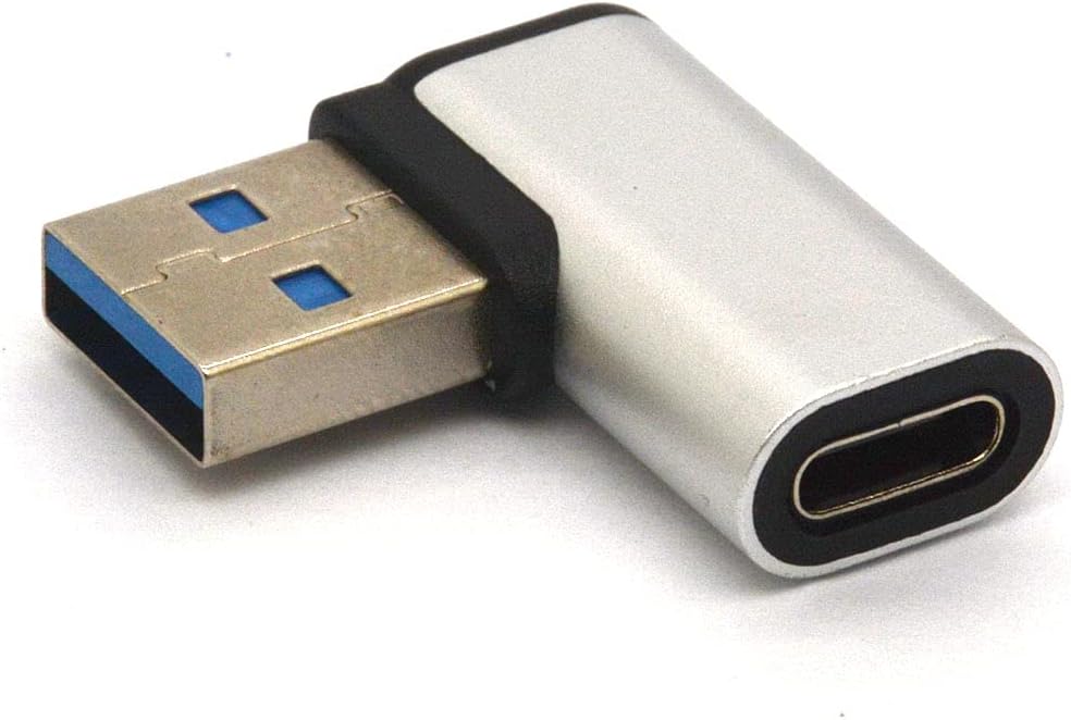 TRAHOO-Right Angled USB C to USB Adapter, 90 Degree USB A to C Adaptor ...