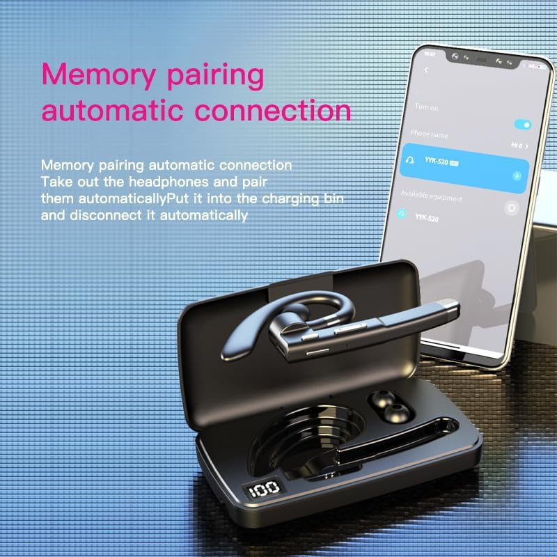 TRAHOO-Rotatable Earhook Bluetooth Gaming On Ear Earbuds - Wireless ...