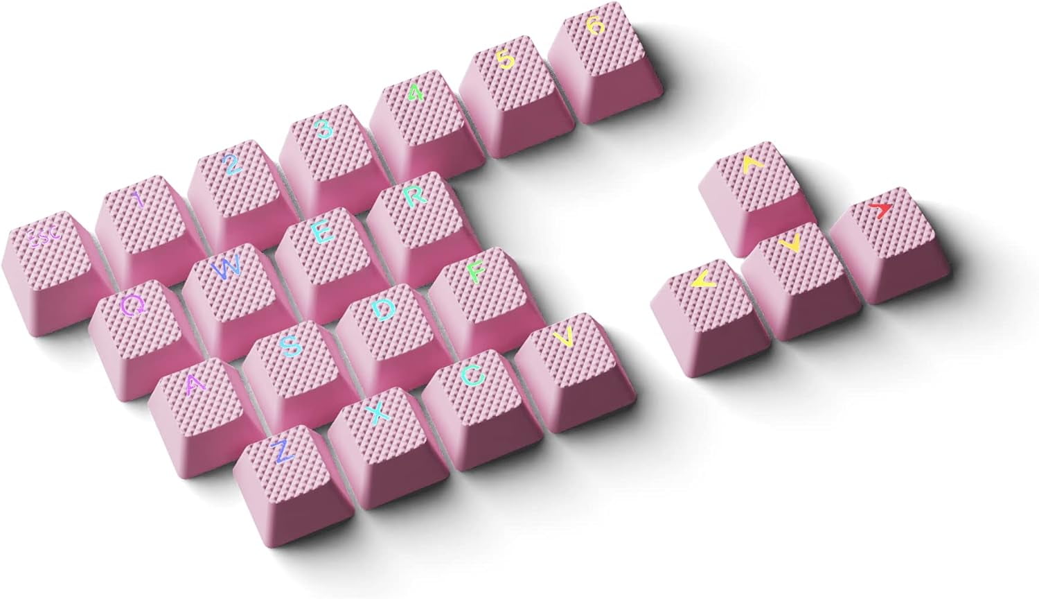 TRAHOO-Rubber Keycaps Set | Anti-Slip Texture | Doubleshot Backlit ...