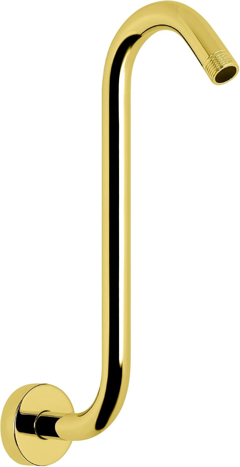 TRAHOO-S Shaped Shower Arm, High Rise Shower Head Extension Pipe ...