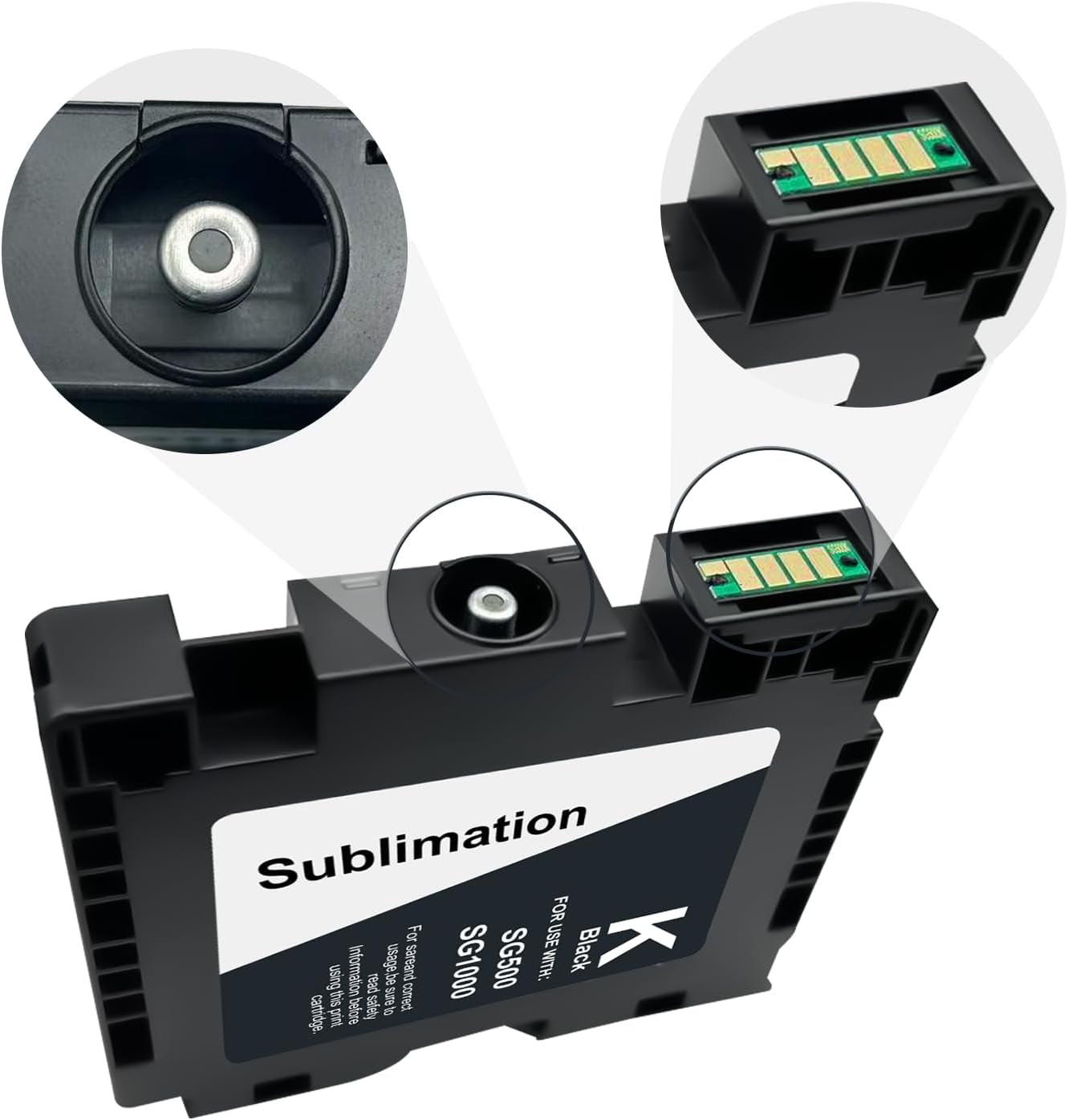 TRAHOO-SG500 SG1000 Black High Yield New Sublimation Ink Cartridge ...
