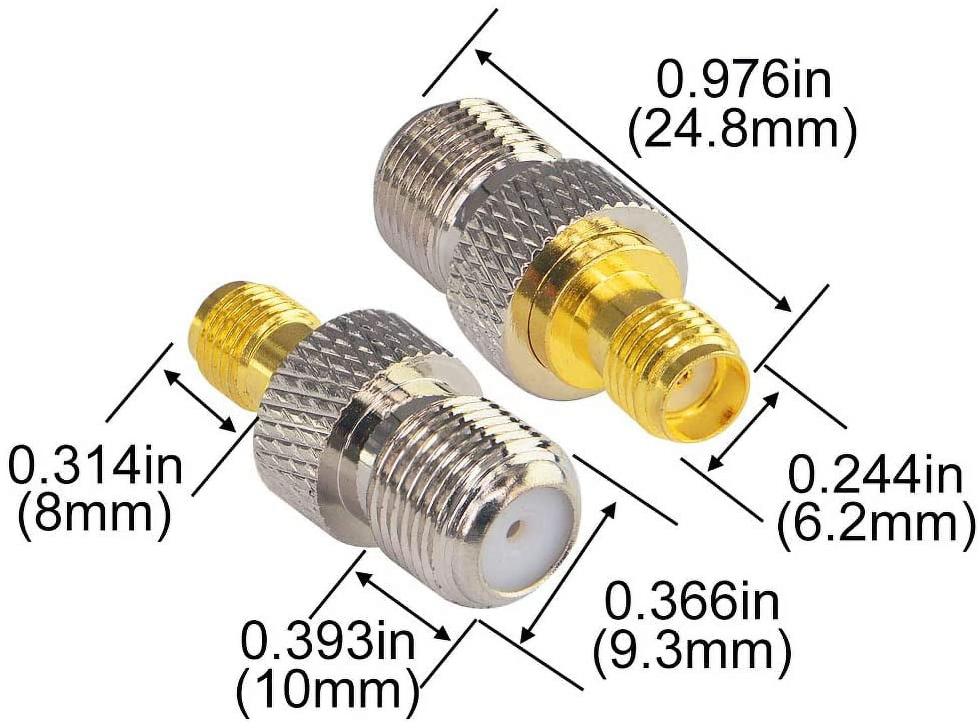 TRAHOO-SMA Antenna Adapter F Type Connector F Female (Jack) to SMA ...