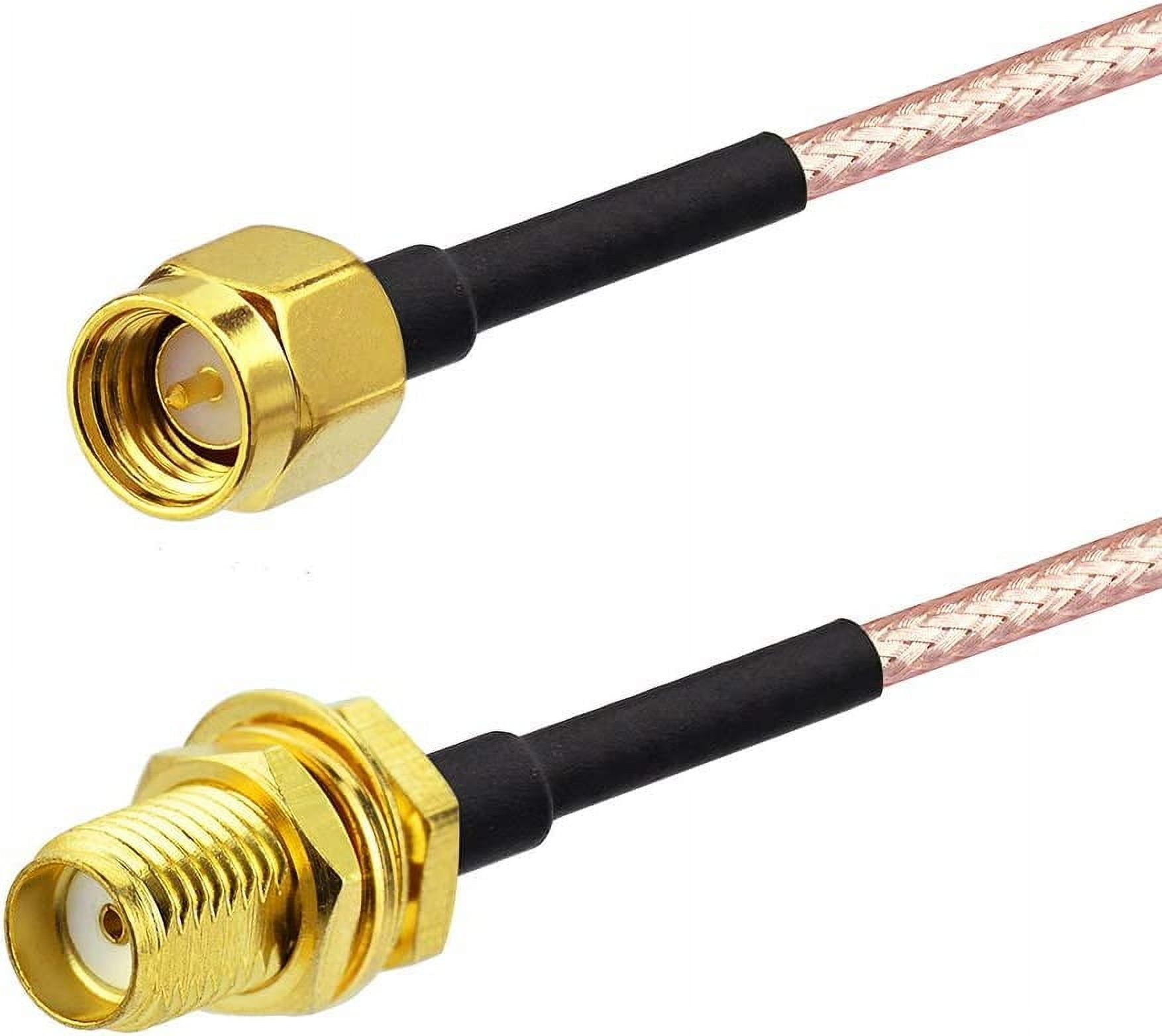 TRAHOO-SMA Male to SMA Female RF Coaxial Coax Cable 12inches + 5pcs RF ...