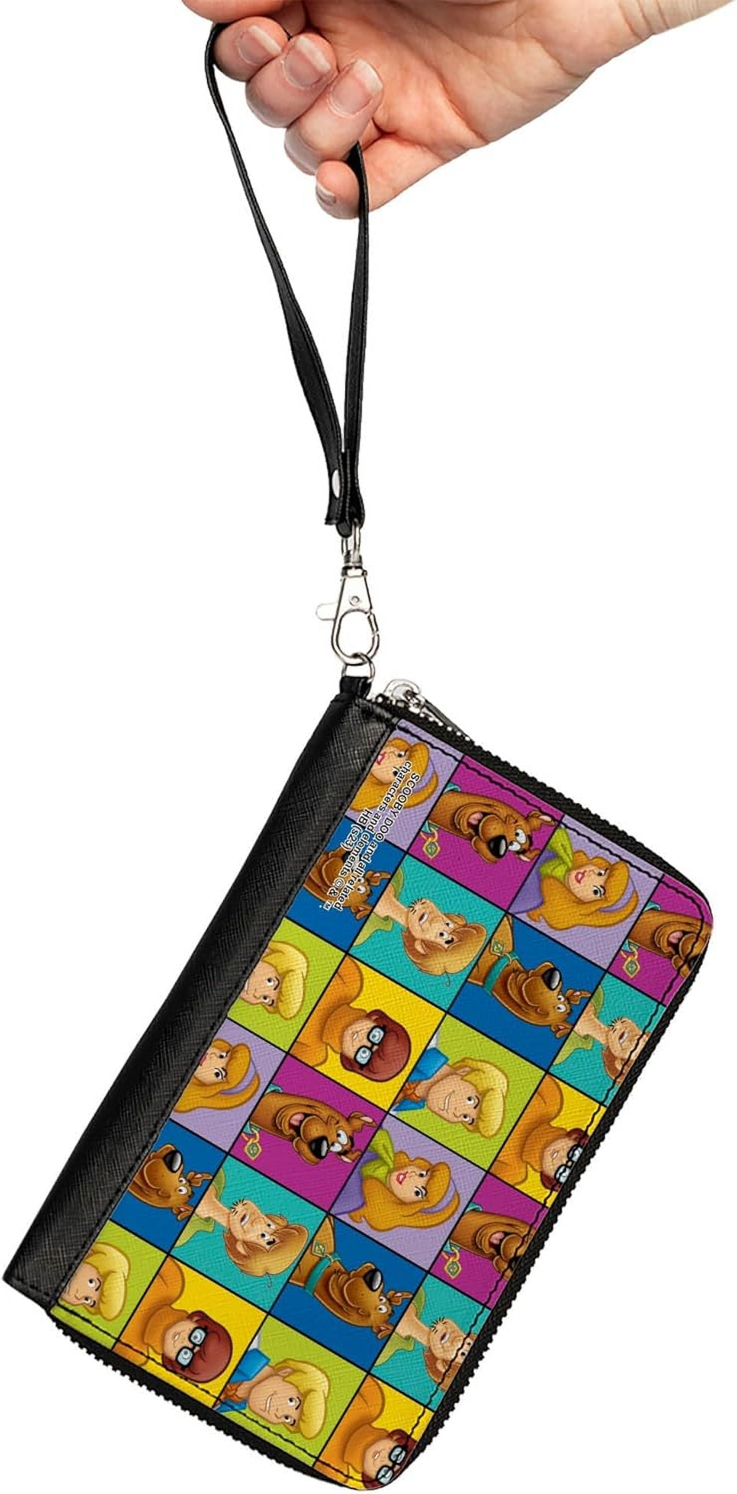 TRAHOO-Scooby Doo Wallet, Zip Around, Scooby Doo 5-Character Face ...
