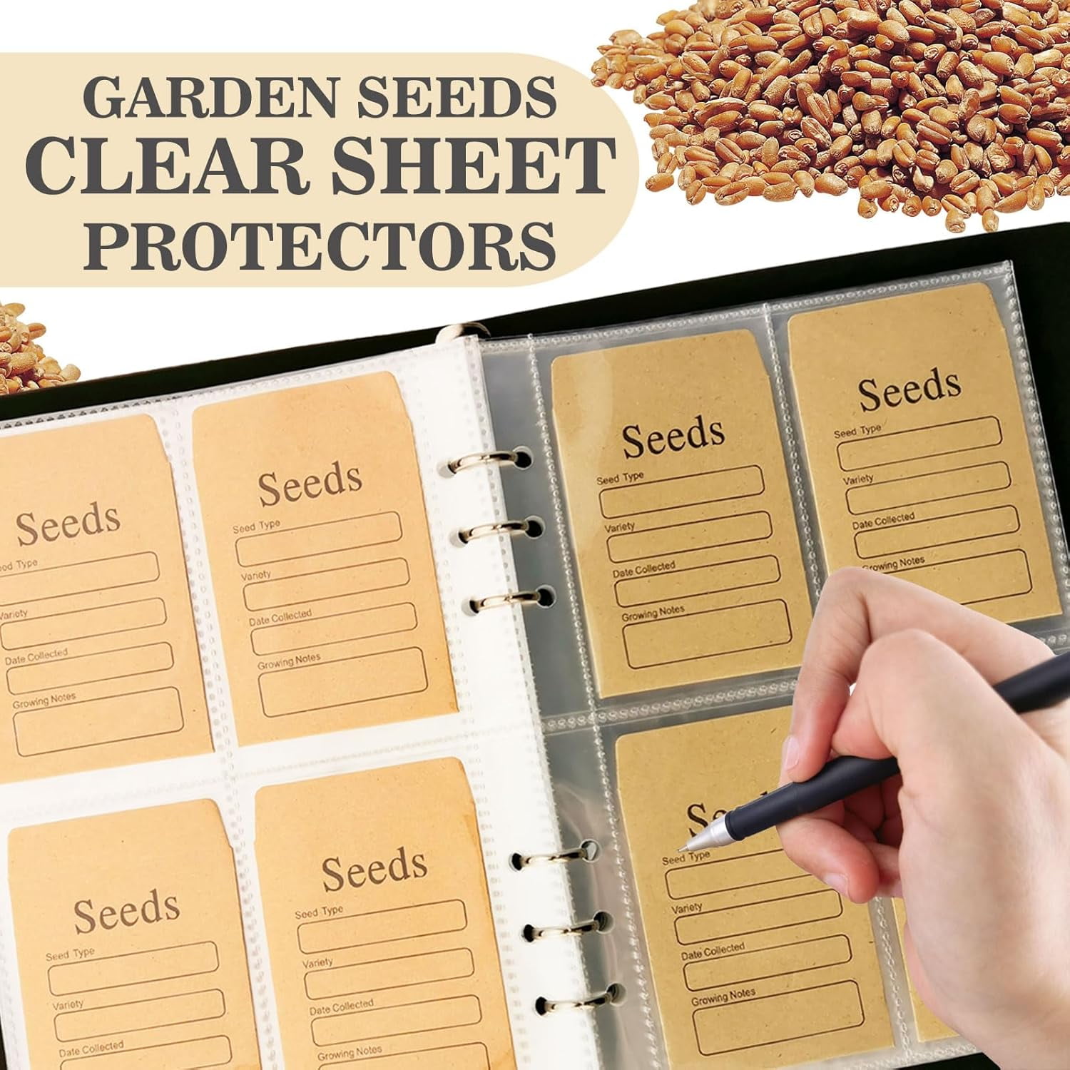 TRAHOO-Seed Storage Organizers - Set of 80 Resealable Seed Envelopes ...