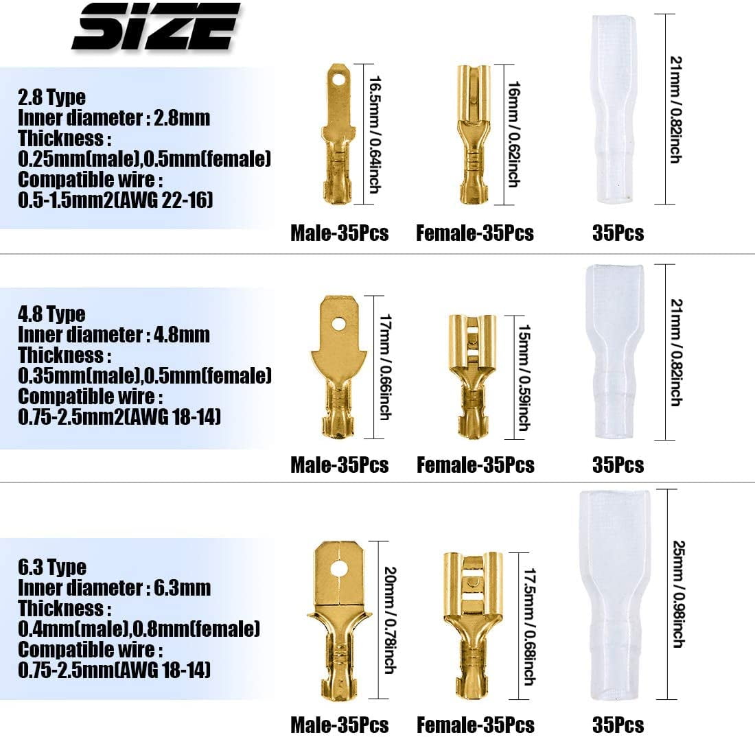 TRAHOO-Self-Adjusting Wire Terminals Crimping Pliers Tool AWG26-16(0.5 ...