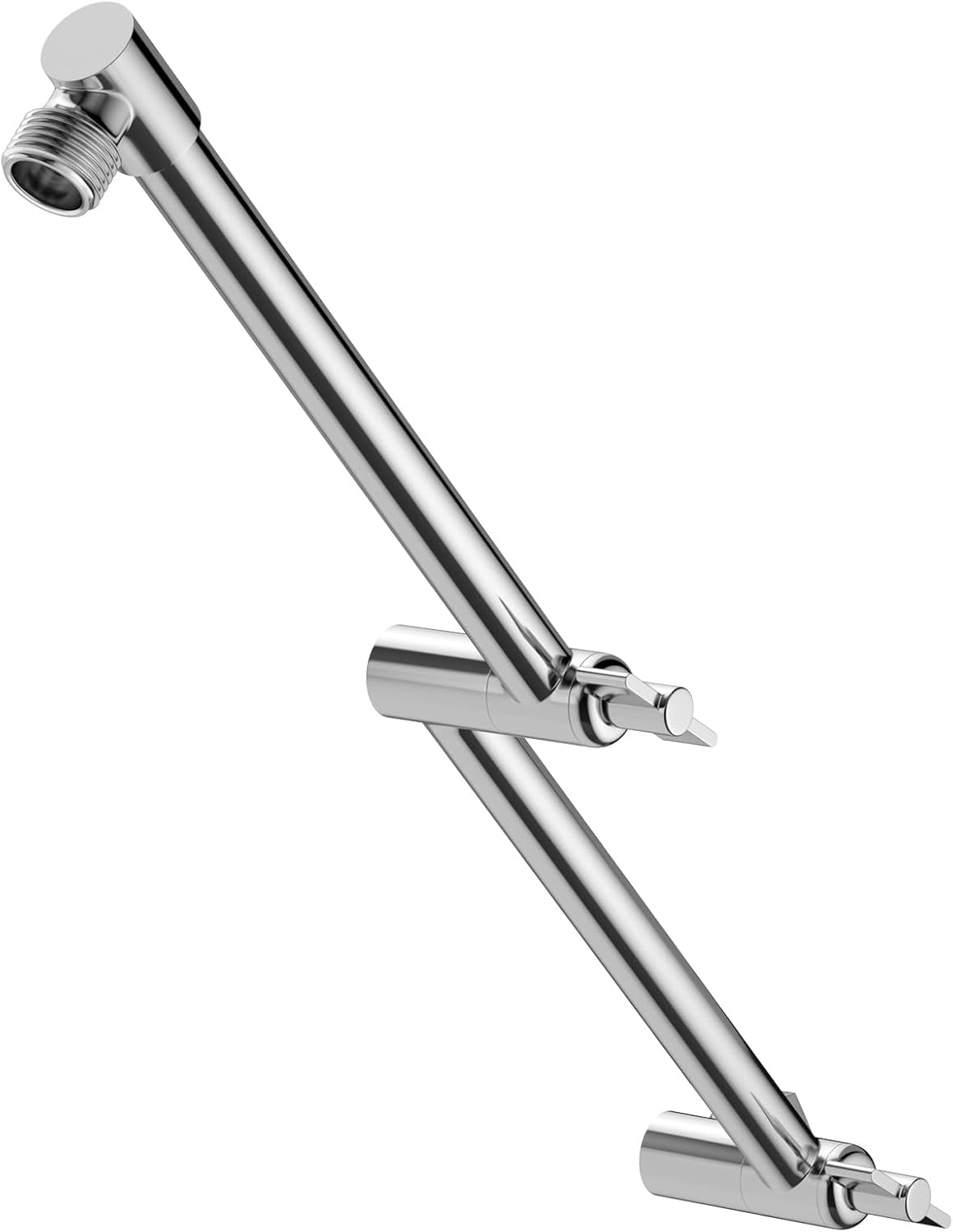 TRAHOO-Shower Extension Arm 16 Inch Foldable Shower Arm Chrome ...