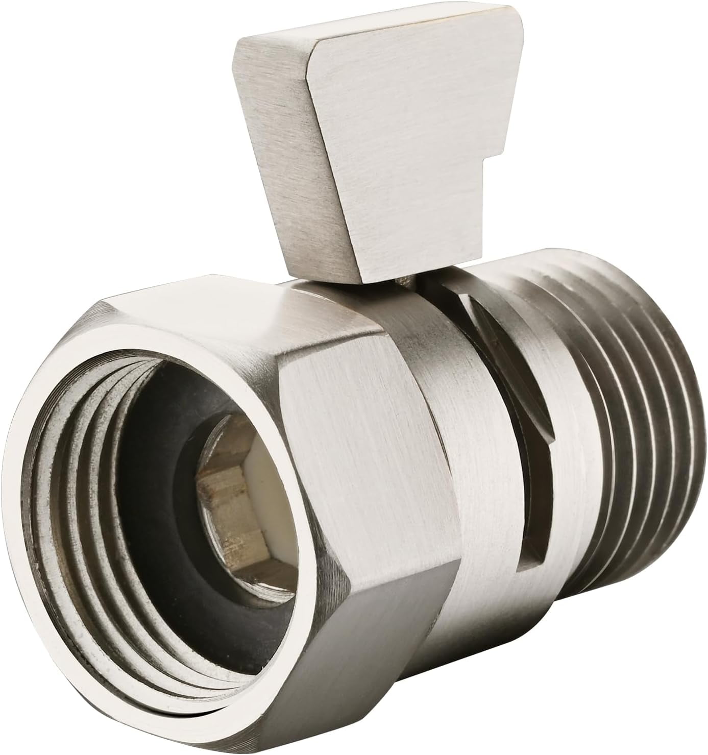 TRAHOO-Shower Head Shut Off Valve, Brass Shower Flow Control Valve G1/2 ...