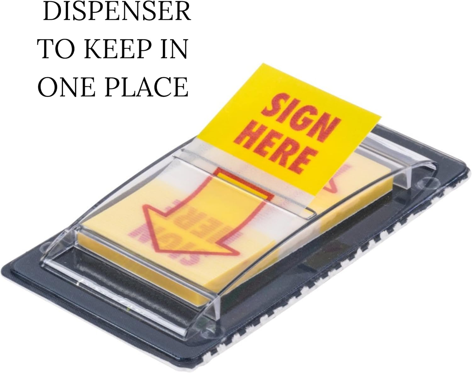 TRAHOO-Sign Here Stickers, Arrow Sign Here Flags 1" x 1 3/4", Yellow ...