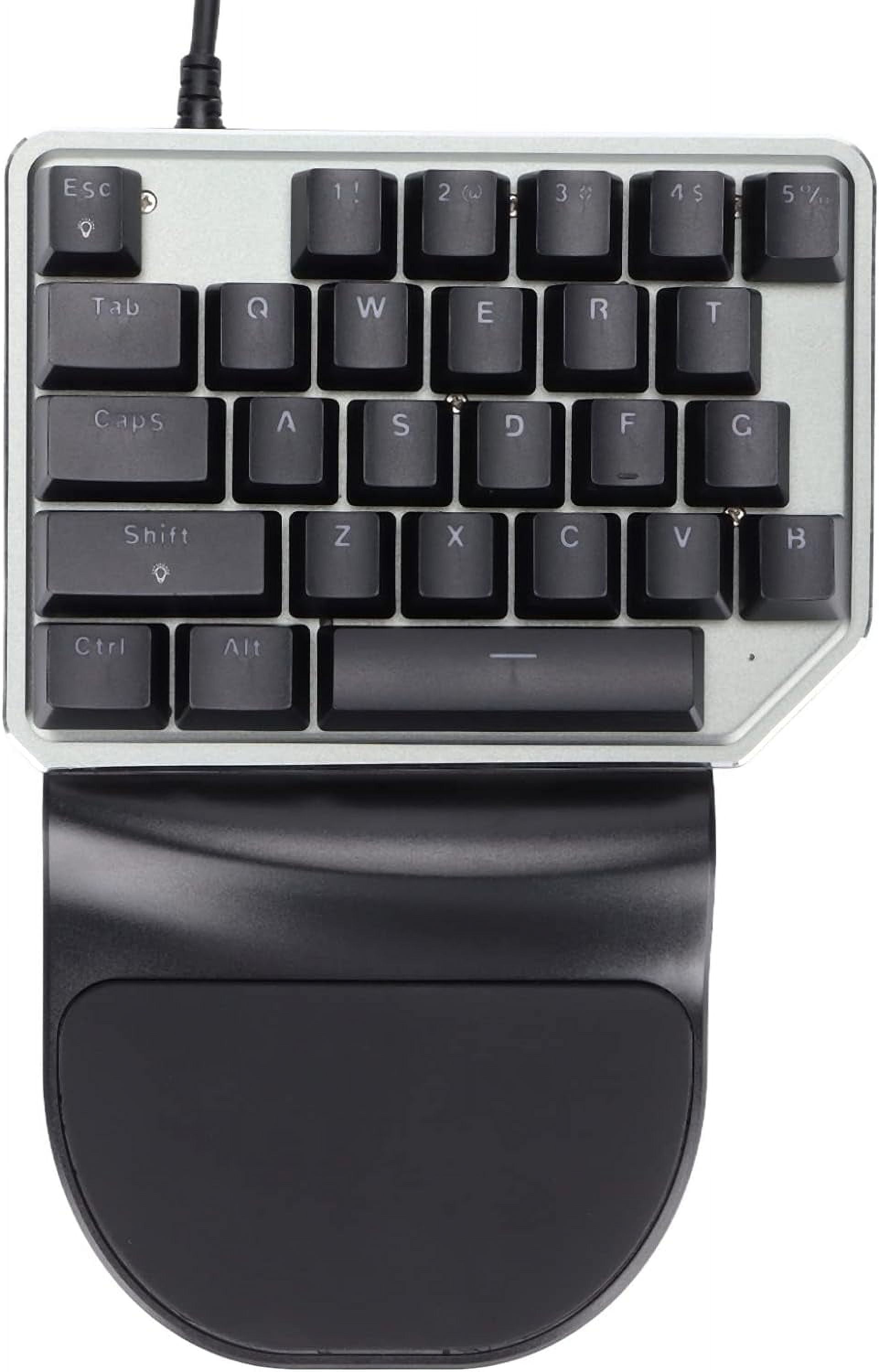 TRAHOO-Single Hand Keyboard Mini Gaming Keyboard One Handed Keyboard ...