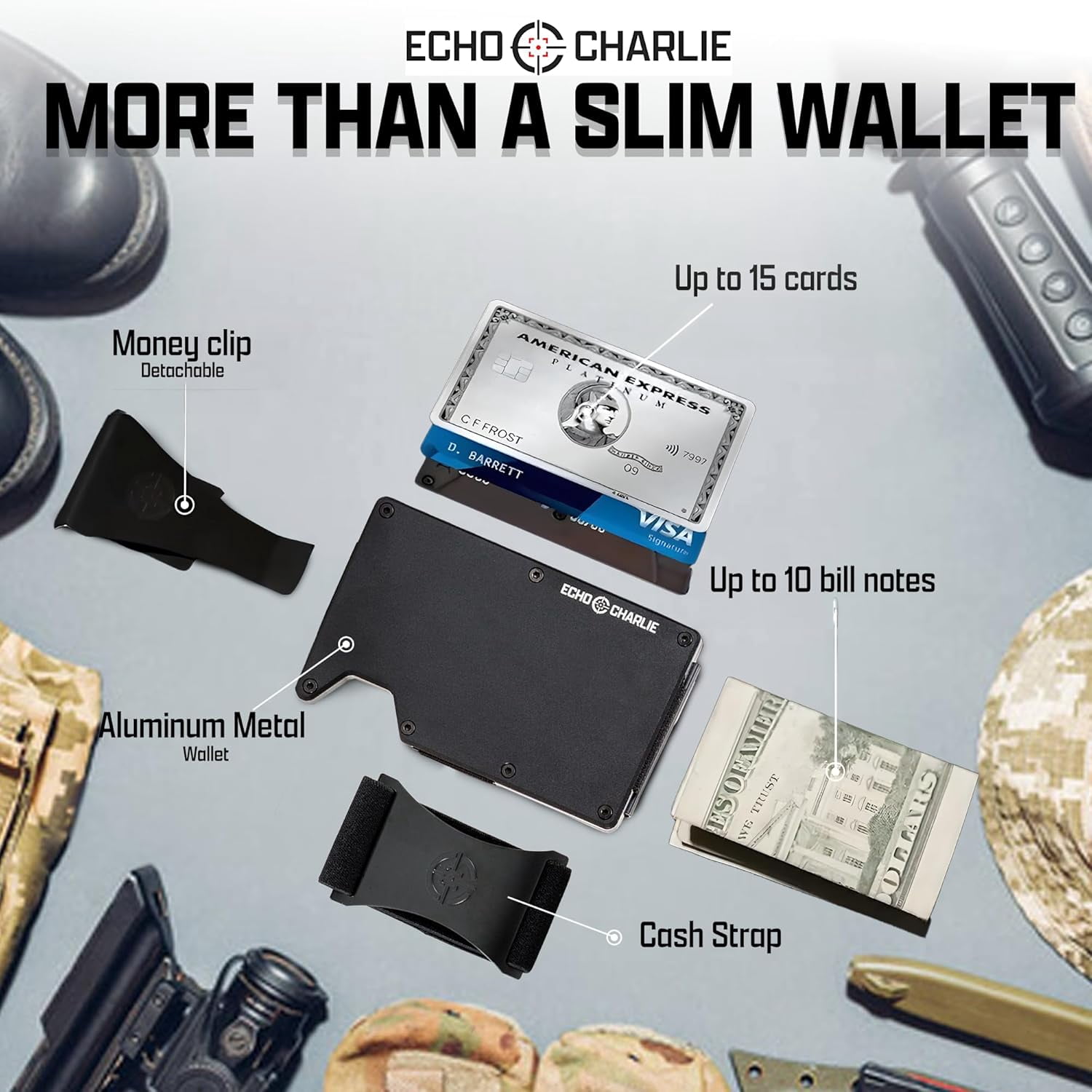 TRAHOO-Slim Minimalist Wallet for Men - Rfid Blocking Front Pocket ...