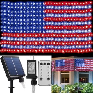 American Flag Net Light Set Flag Net Lights