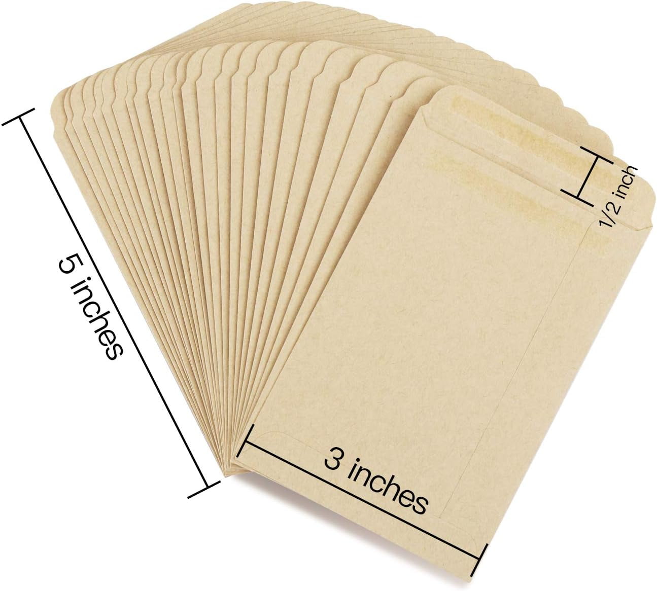 TRAHOO-Soligt Self-Sealing, Printable Seed Packet Envelopes - 100 ...